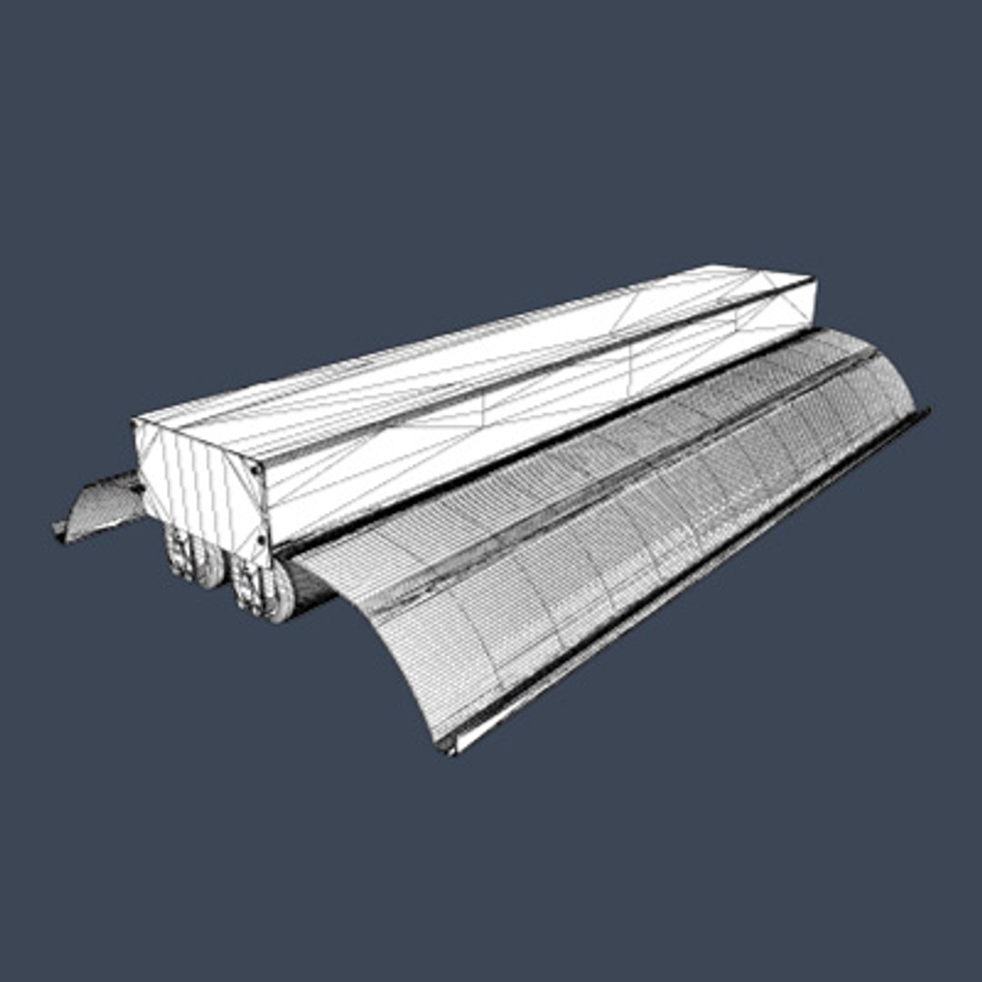 3d Model 24 Fluorescent Fixture Light