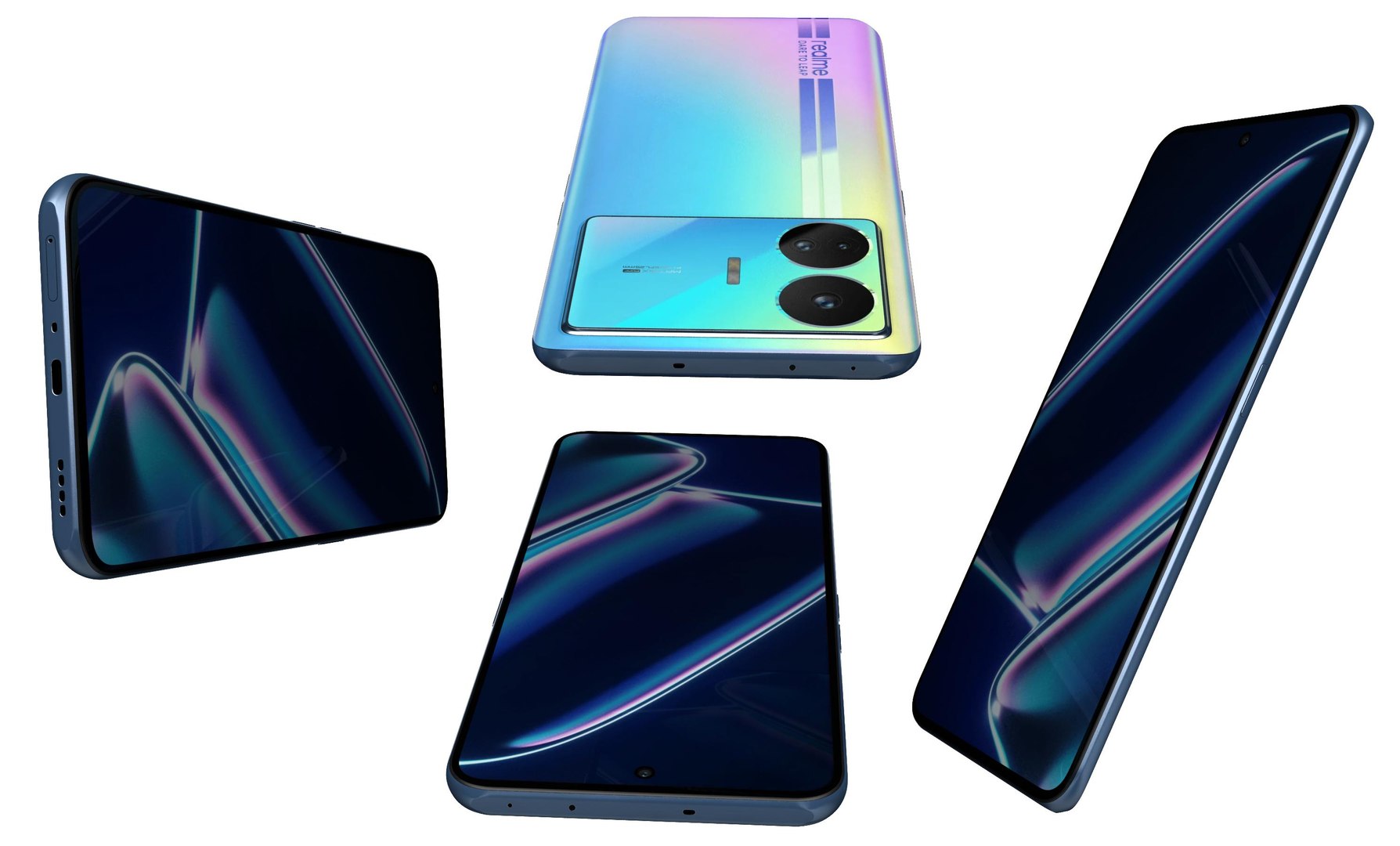 Realme GT Neo5 SE Black And Blue model - TurboSquid 2065067