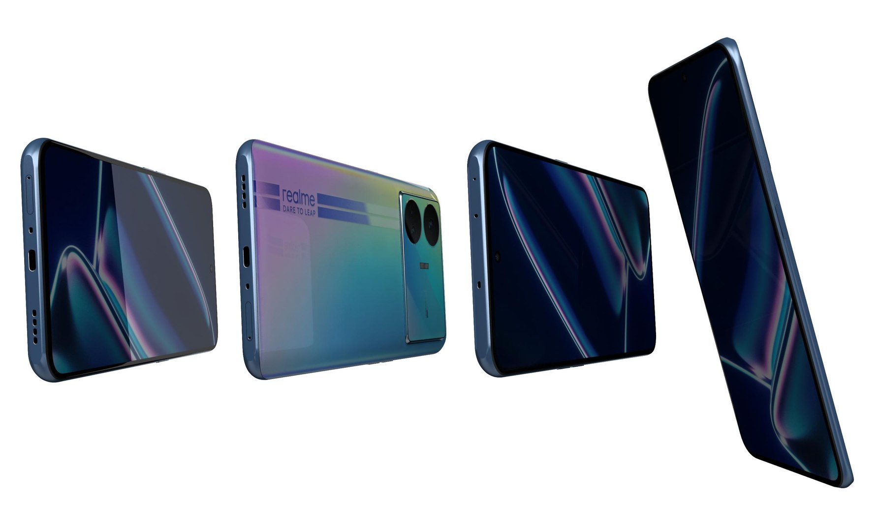 Realme GT Neo5 SE Black And Blue model - TurboSquid 2065067