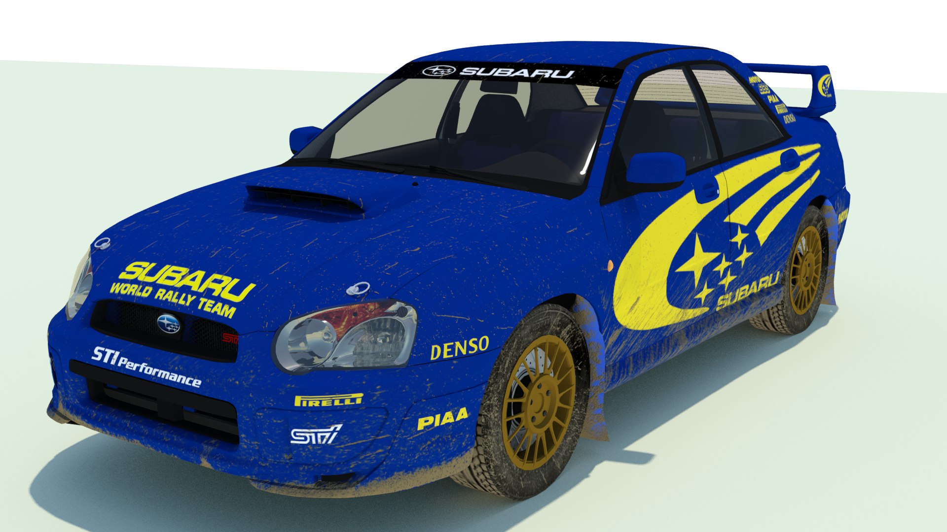 3D subaru impreza rally stylized - TurboSquid 1343654