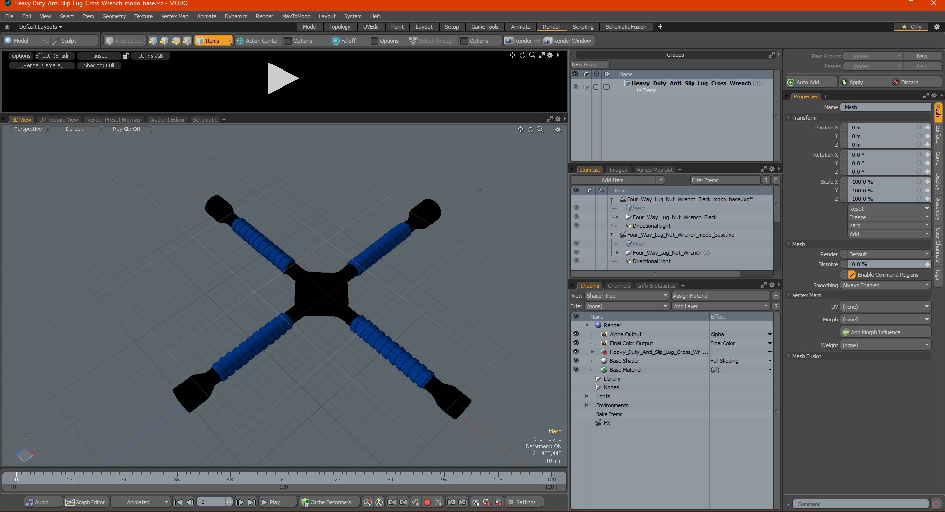 Duty anti slip lug 3D model - TurboSquid 1706837