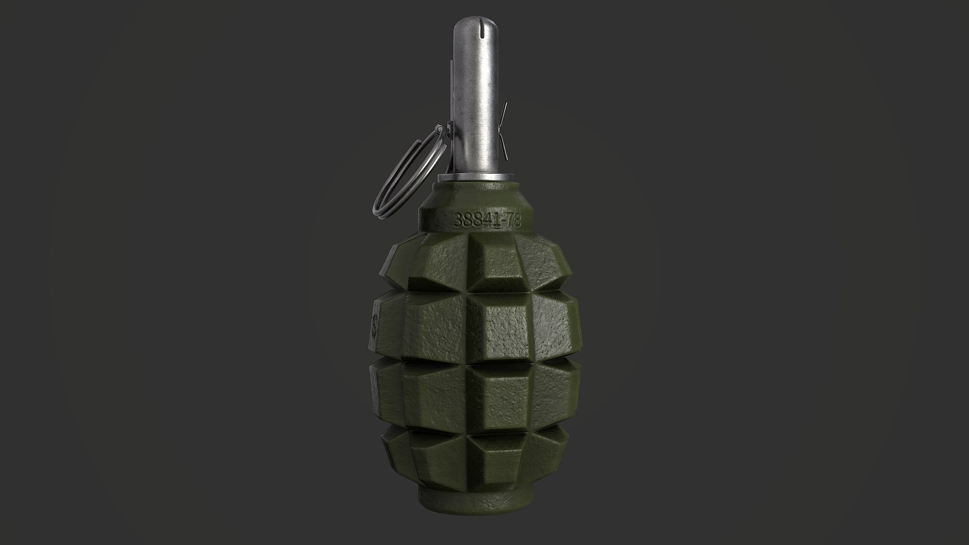 3D Grenade F1 Game Ready PBR Model - TurboSquid 1950588