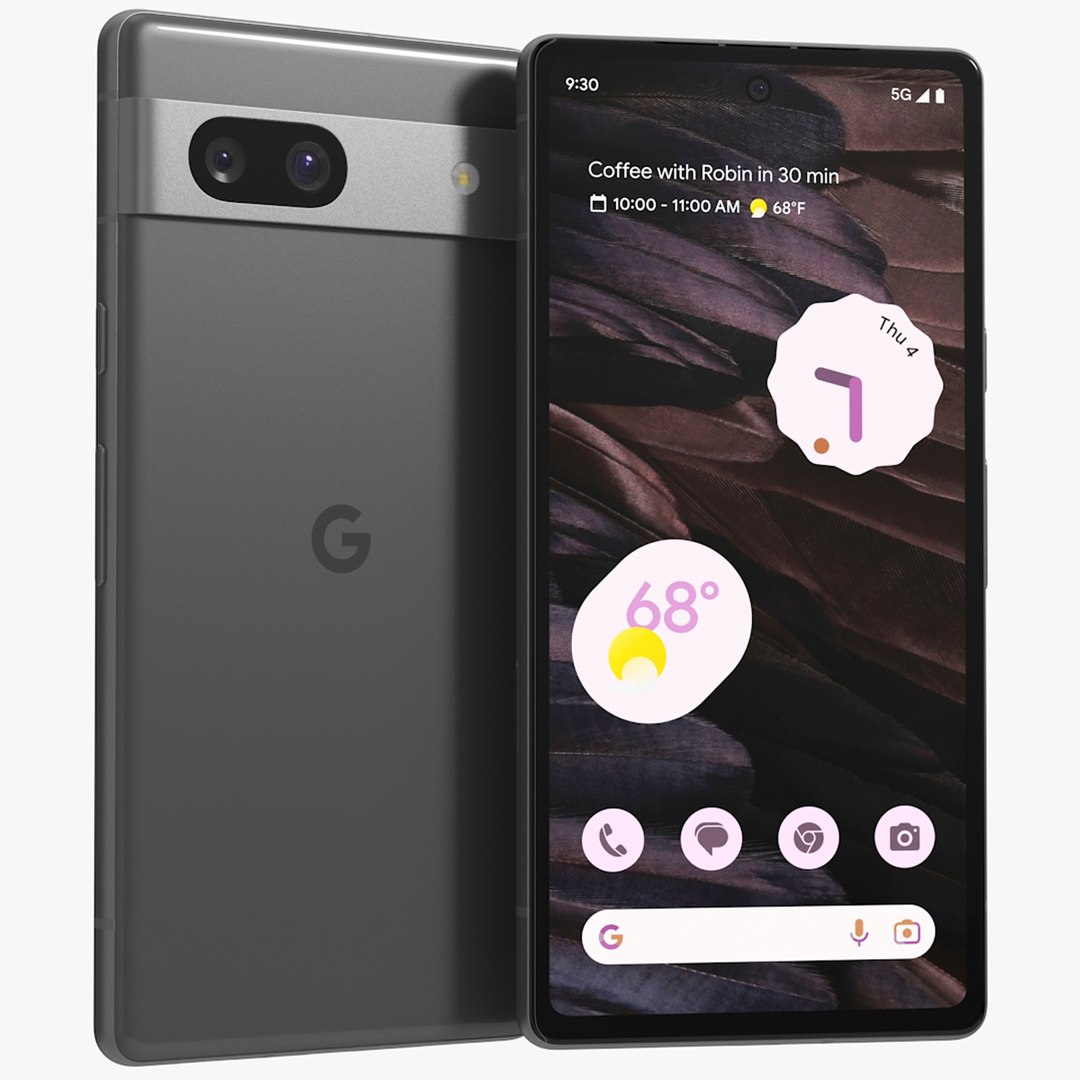 Google Pixel 7a Charcoal 3D - TurboSquid 2072131