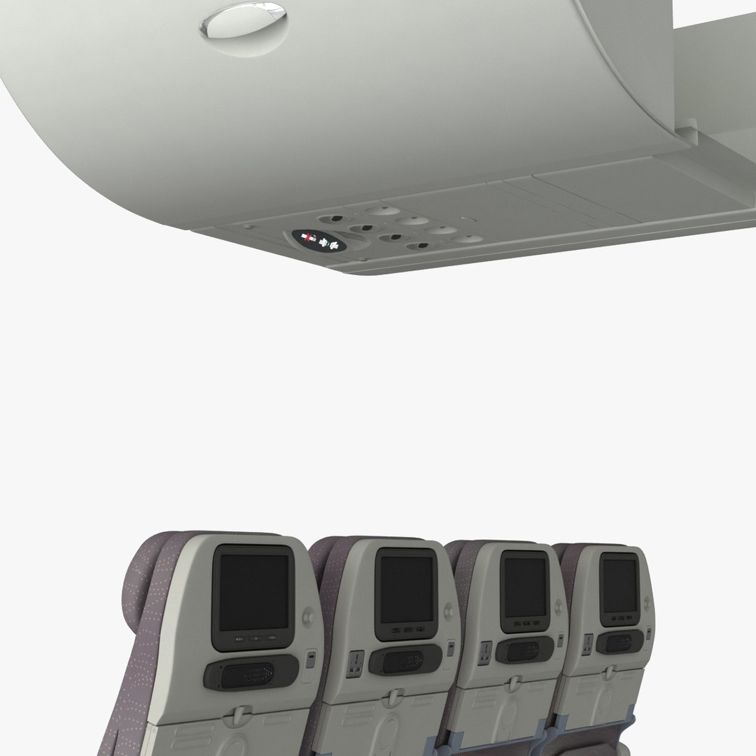 3d Model Economy A380 Baggage Compartment