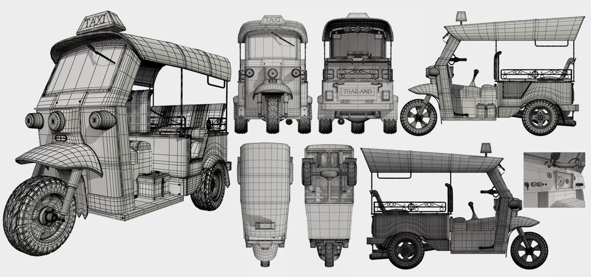 Tucktuck 3D Model - TurboSquid 1405942
