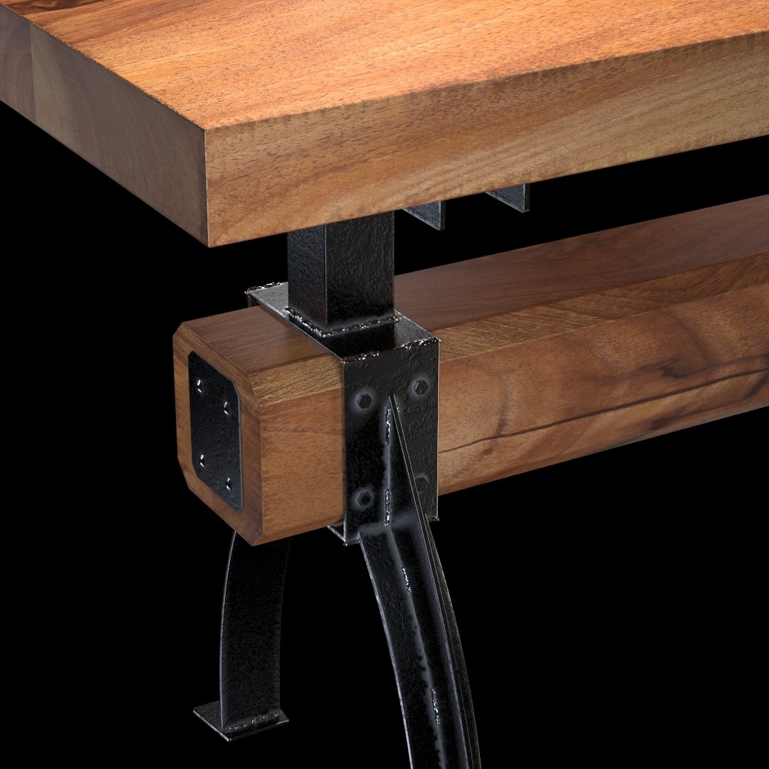 3d Butcher Block Post Beam