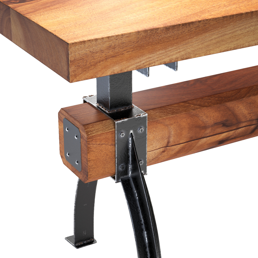 3d butcher block post beam