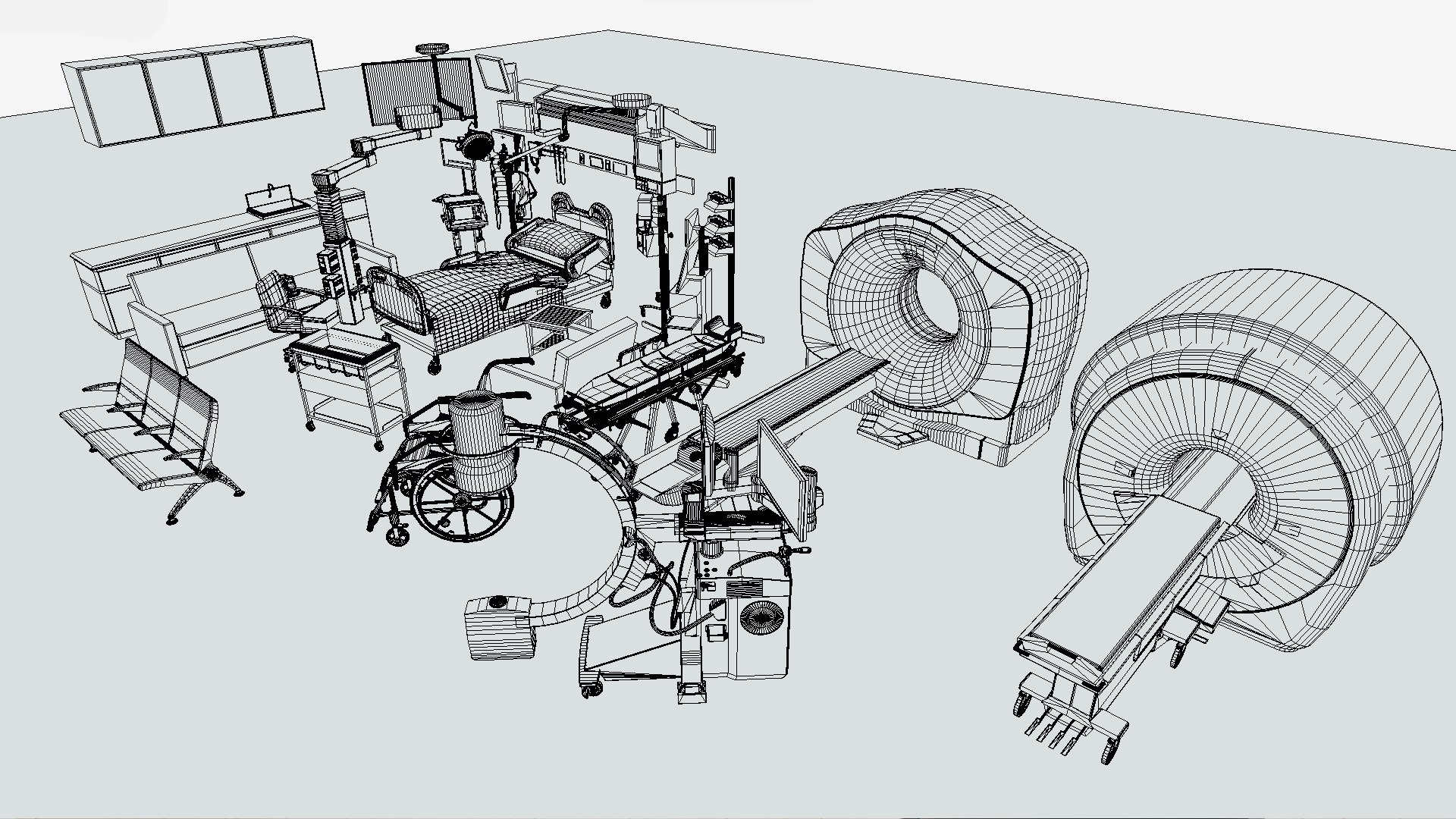 Hospital Ward And Props 3D Model - TurboSquid 2197912