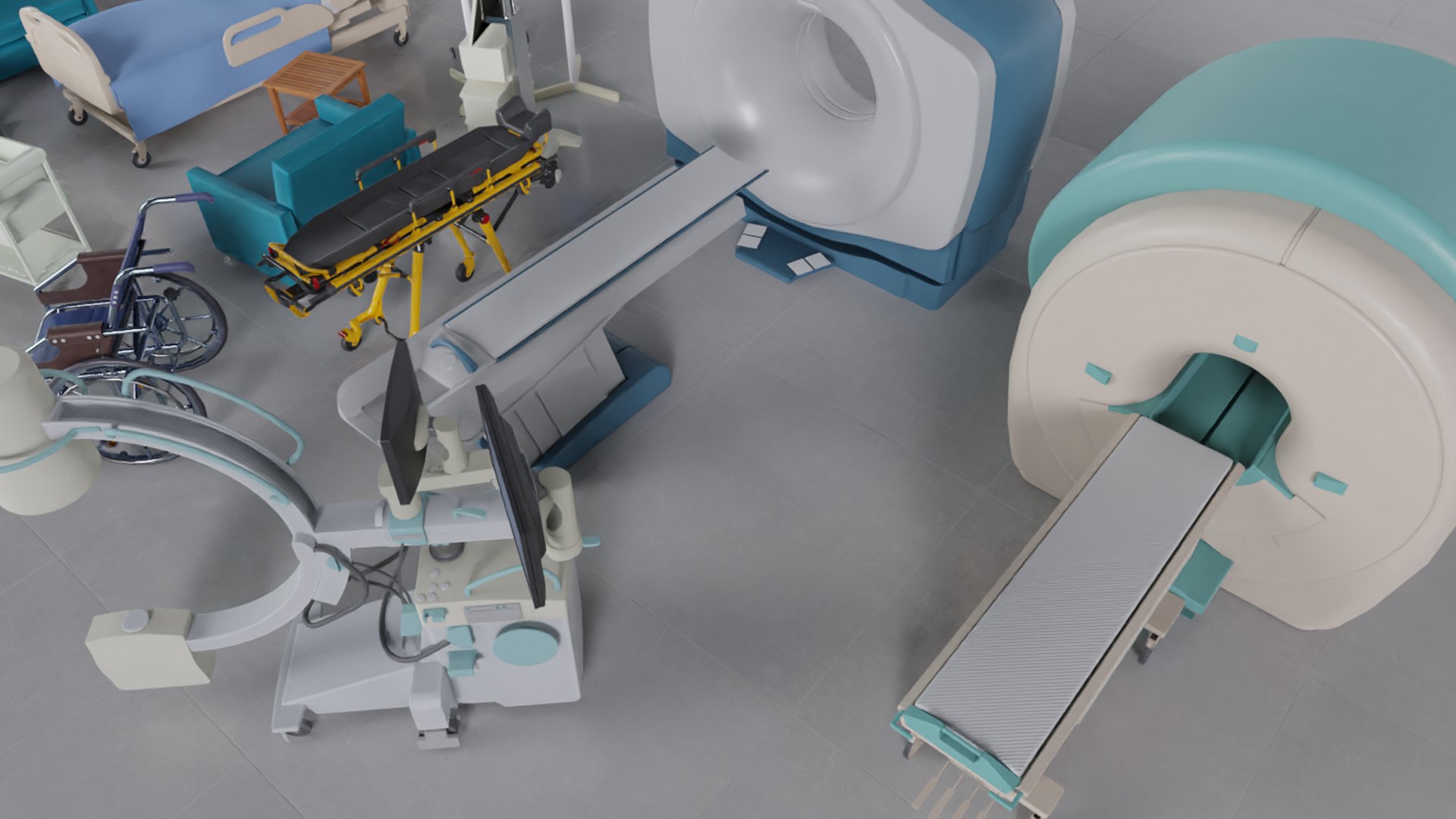 Hospital Ward And Props 3D Model - TurboSquid 2197912