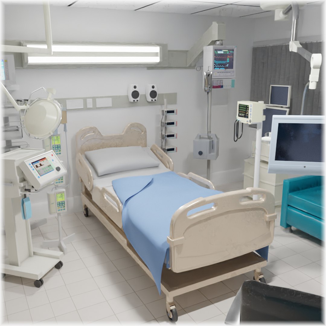 Hospital Ward And Props 3D Model - TurboSquid 2197912
