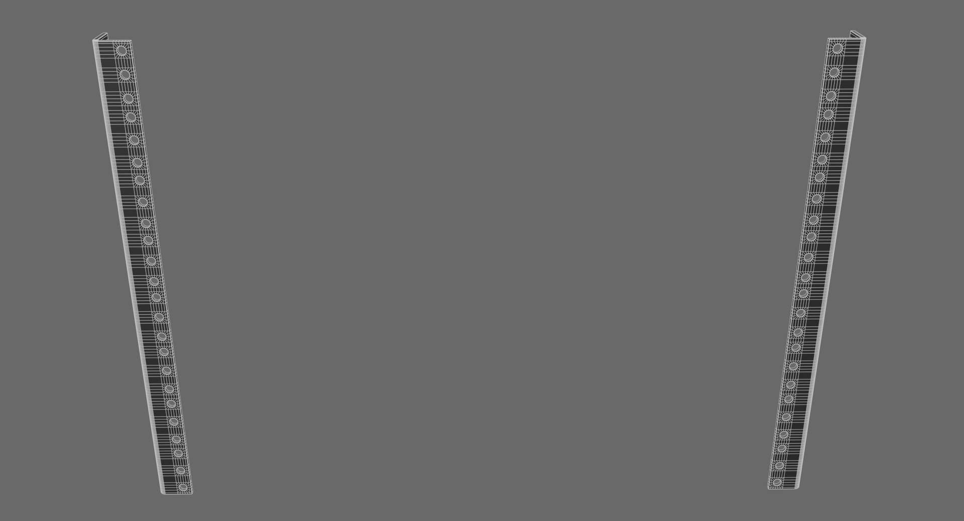 3D 19-inch Rackmount Rails Racks - TurboSquid 1277772