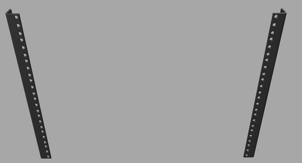 3D 19-inch rackmount rails racks - TurboSquid 1277772