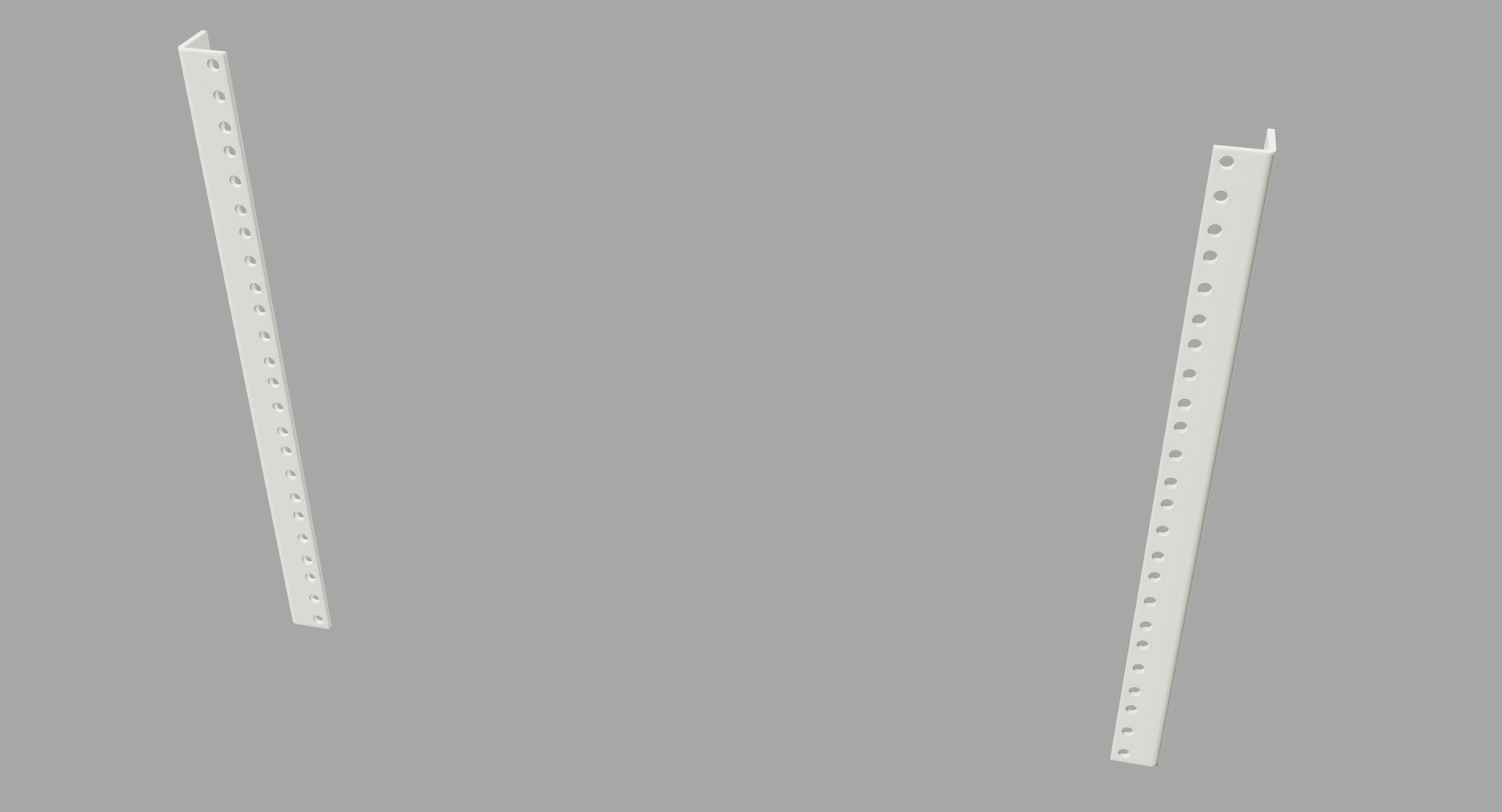 3D 19-inch Rackmount Rails Racks - TurboSquid 1277772