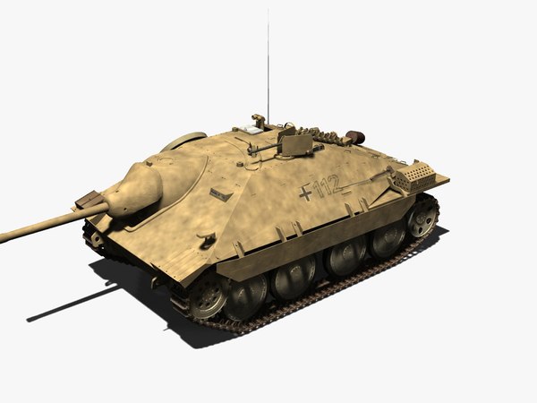 hetzer tank destroyer t 3d model