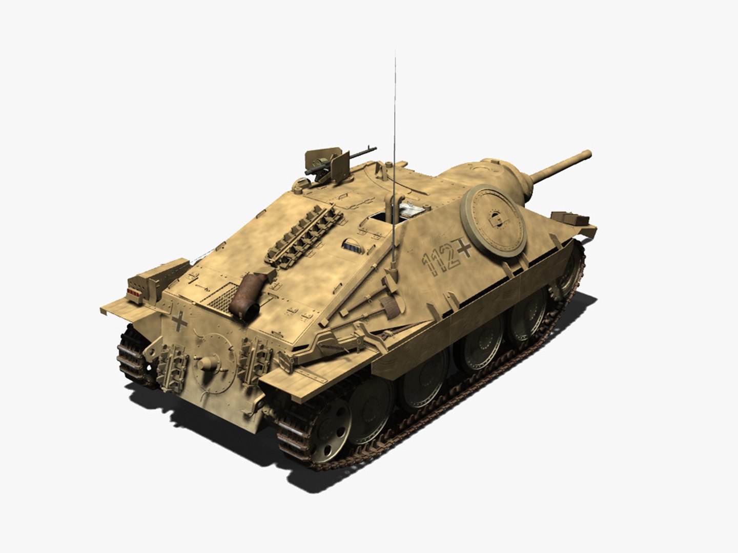 Hetzer Tank Destroyer T 3d Model