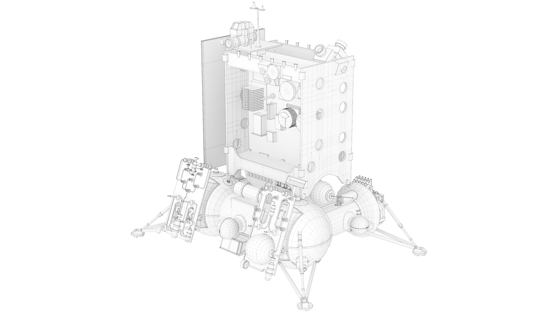 Luna 25 Lunar Lander model - TurboSquid 2053760