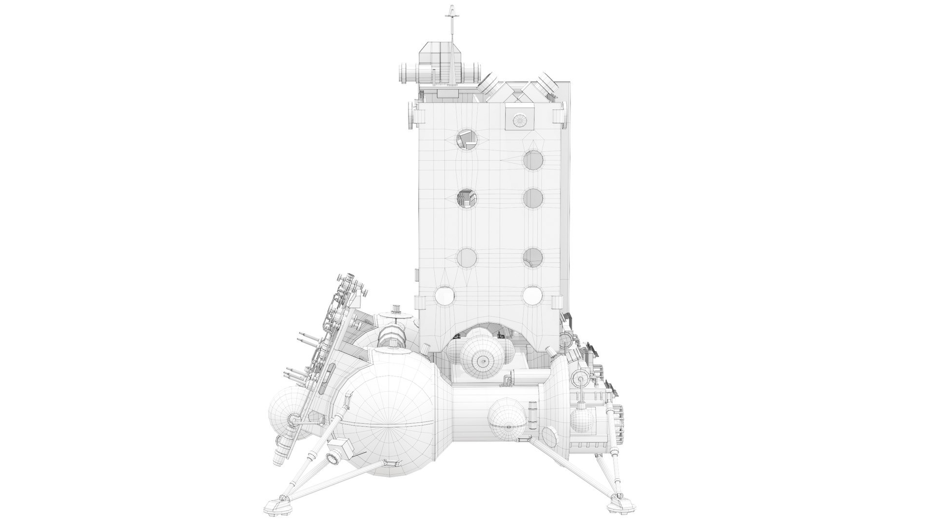 Luna 25 Lunar Lander model - TurboSquid 2053760