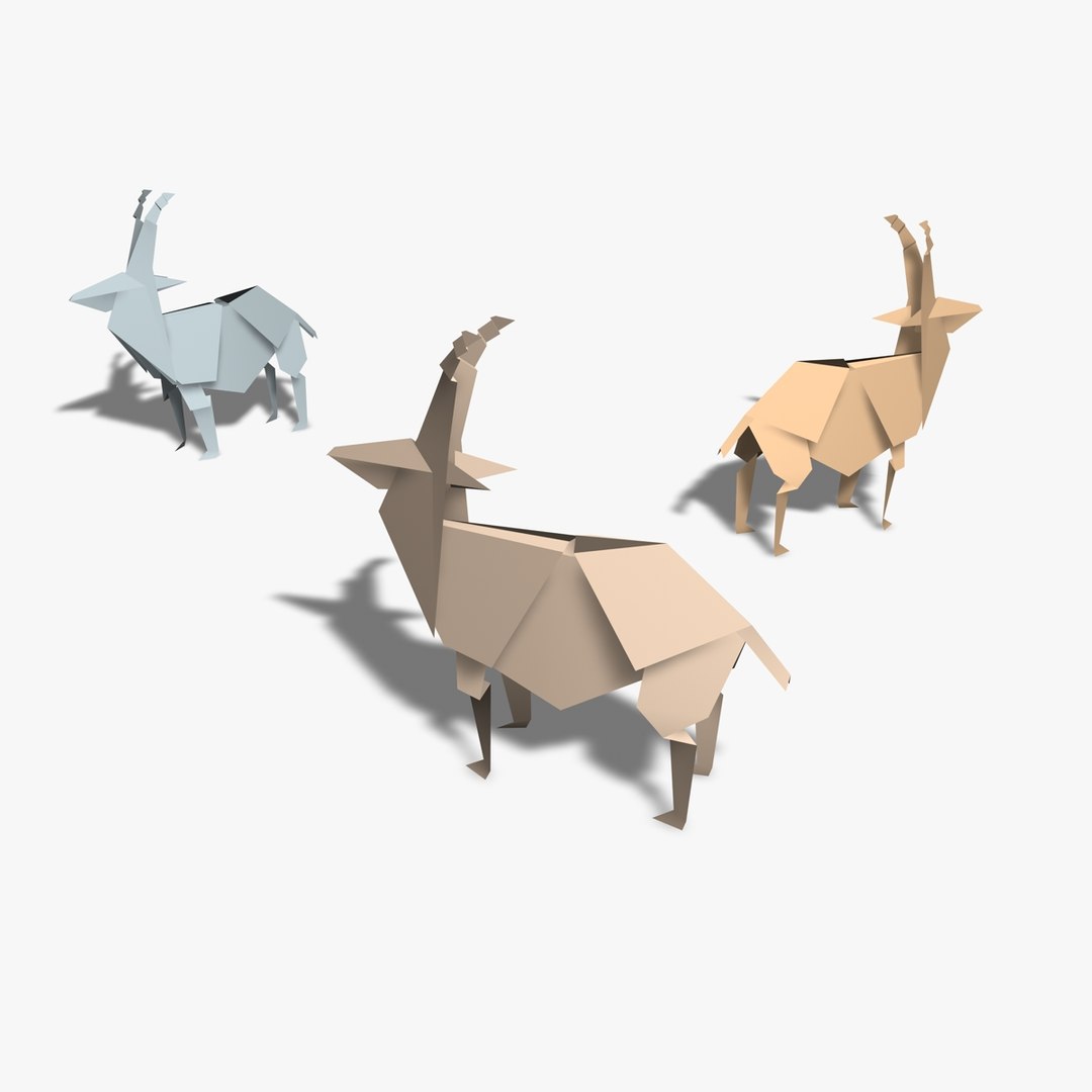 Origami Antelope 3d 3ds