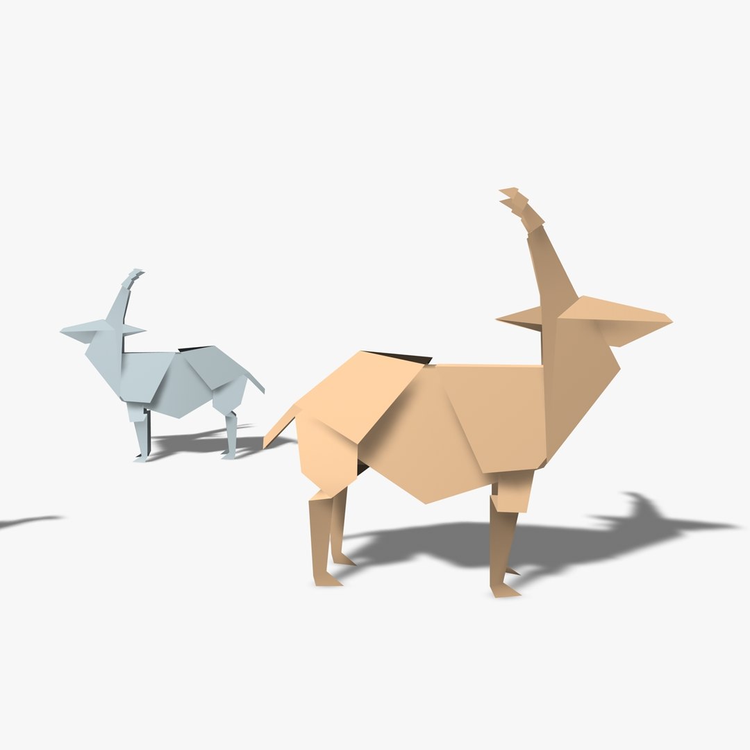 Origami Antelope 3d 3ds