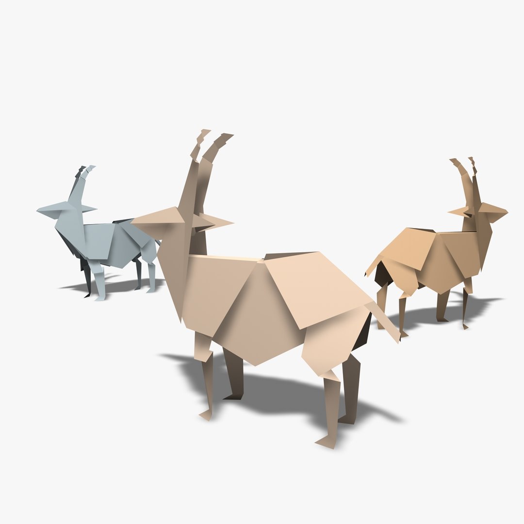 Origami Antelope 3d 3ds