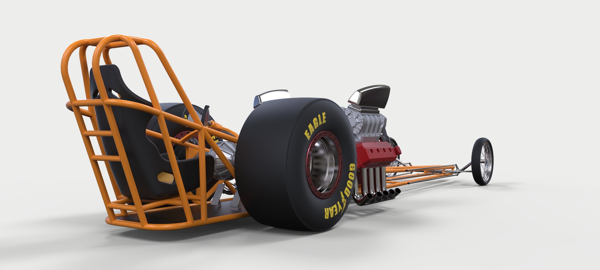 3D Drag Dragster Model - TurboSquid 1632957