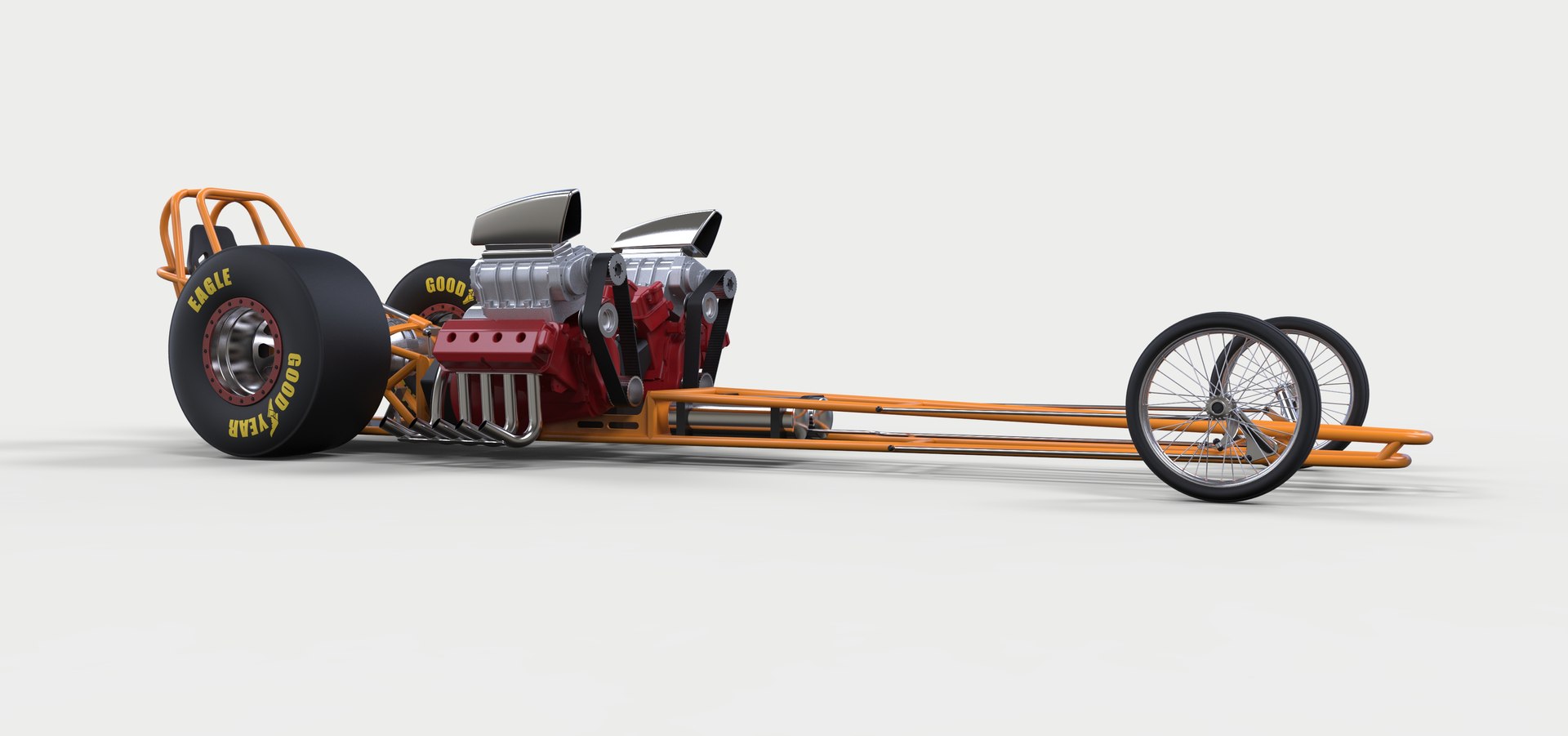 3D Drag Dragster Model - TurboSquid 1632957