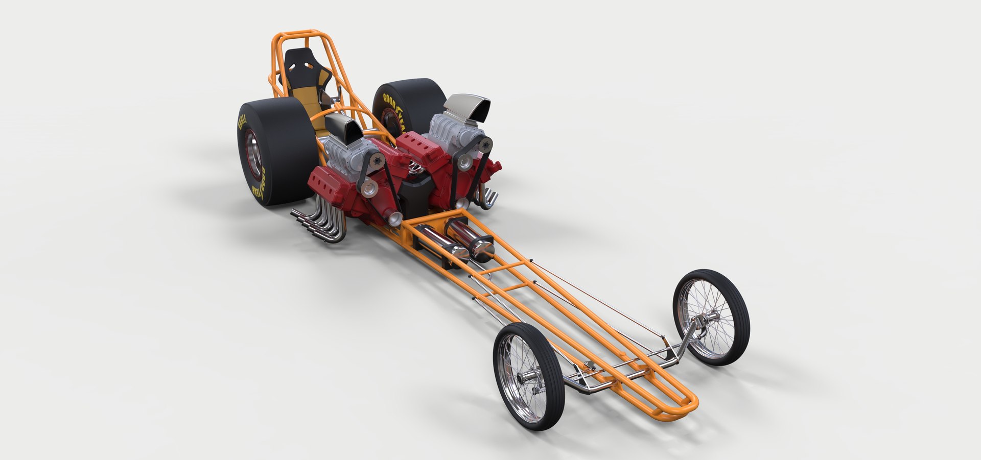 3D Drag Dragster Model - TurboSquid 1632957