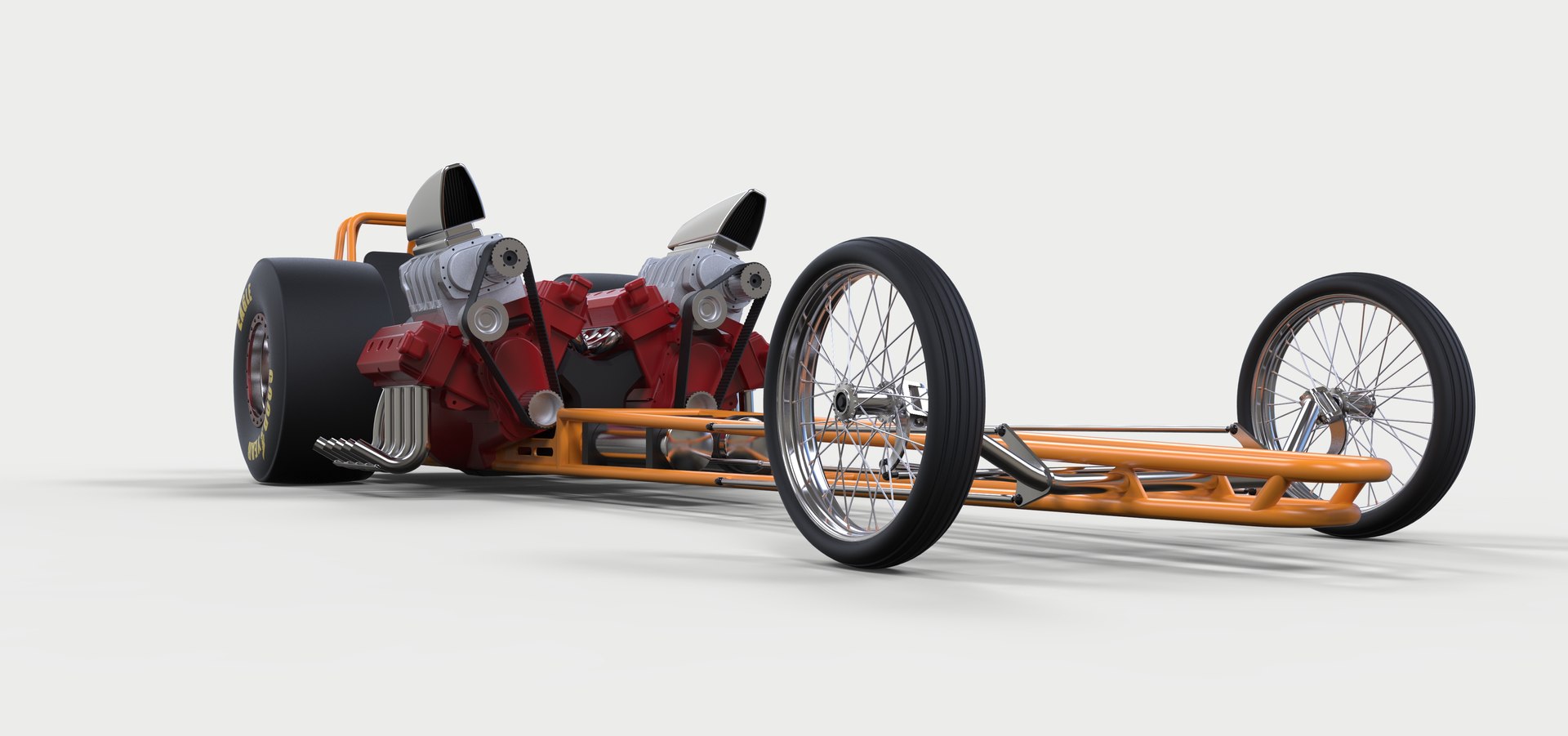 3D Drag Dragster Model - TurboSquid 1632957
