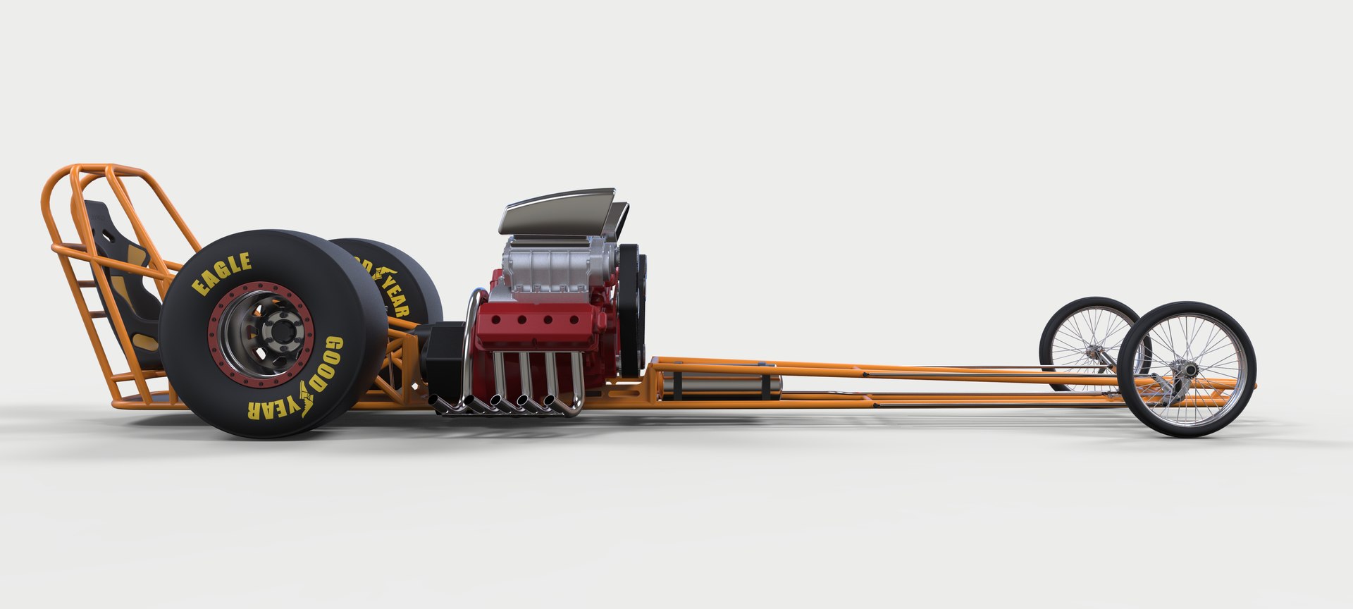 3D Drag Dragster Model - TurboSquid 1632957