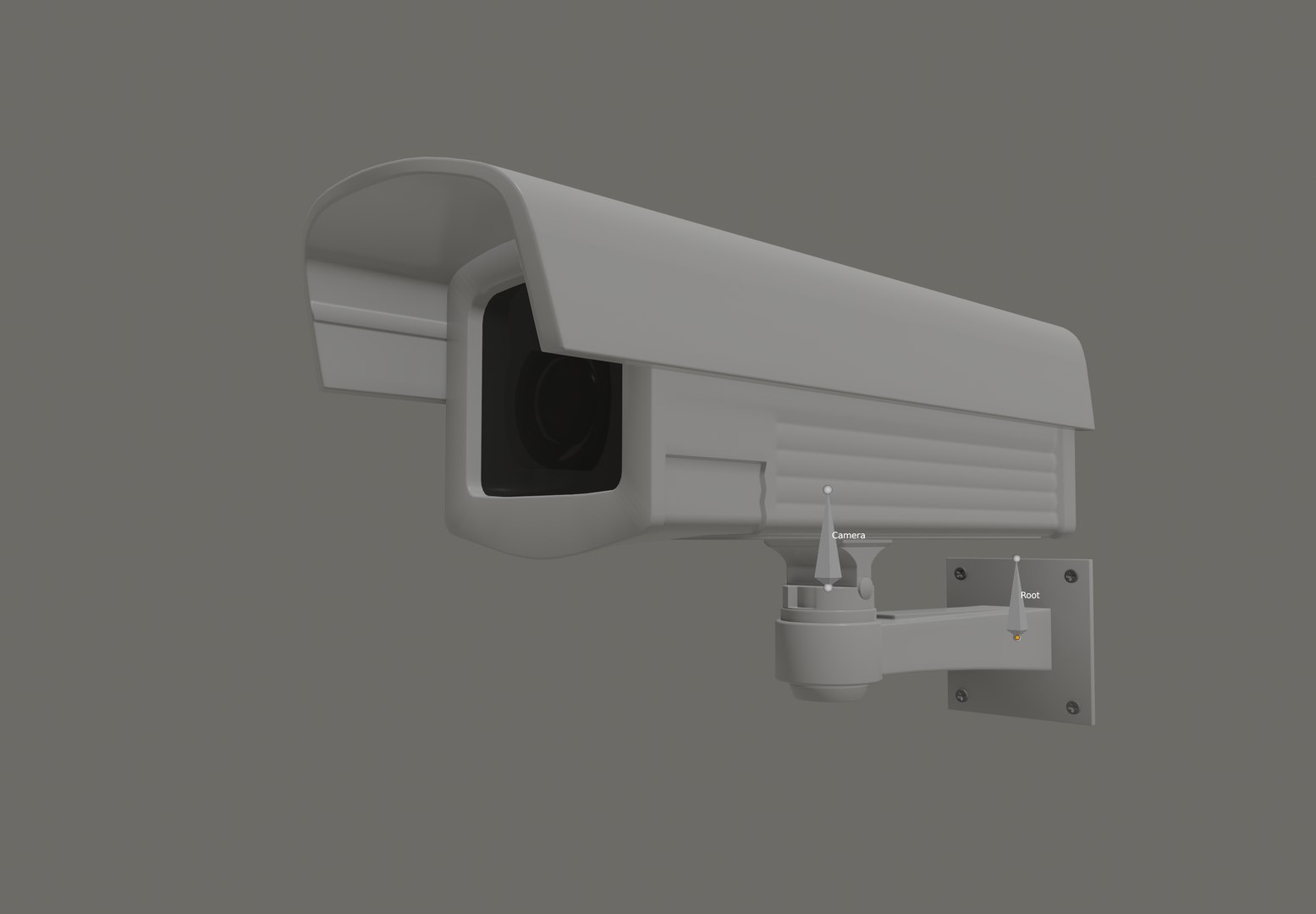3D white security camera model - TurboSquid 1663980