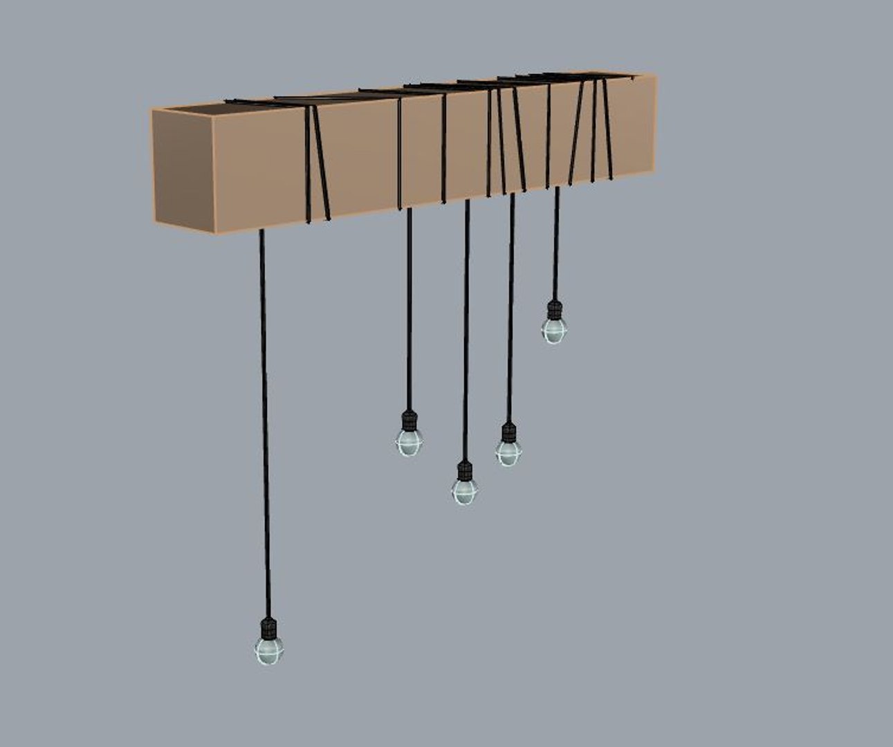 Free 3D Wooden Light Fixture Modern Model - TurboSquid 1445049