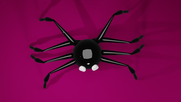 3D Low Poly Spider - TurboSquid 1910994