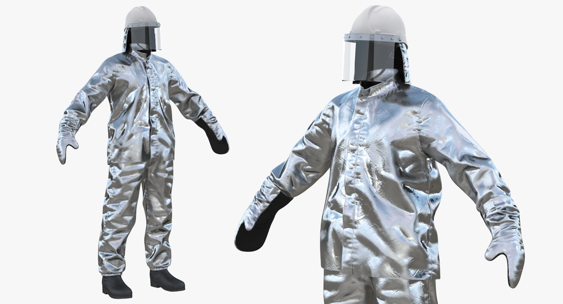 3D Aluminized Proximity Suit - TurboSquid 1195711