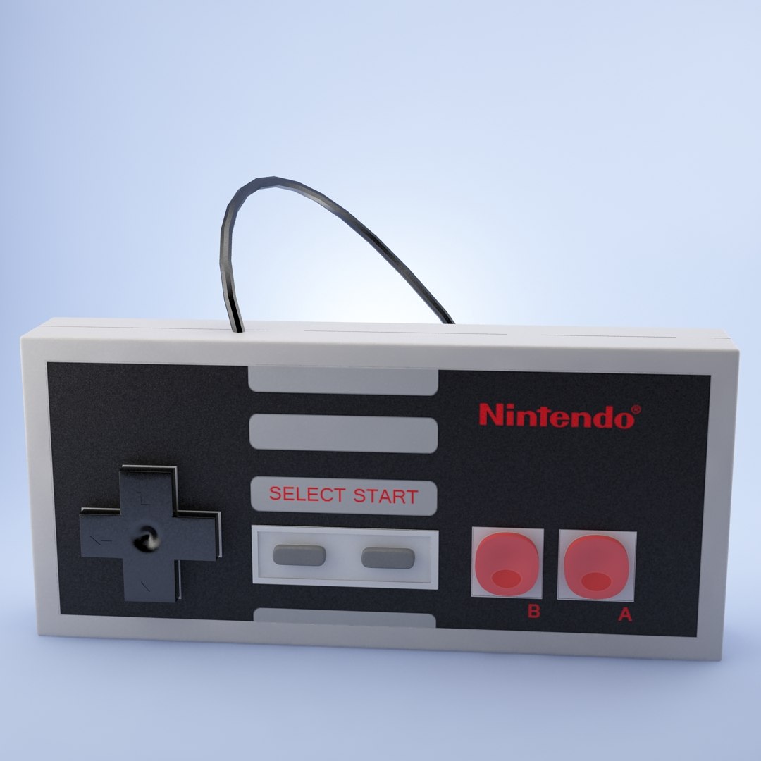 3d nintendo gamepad model