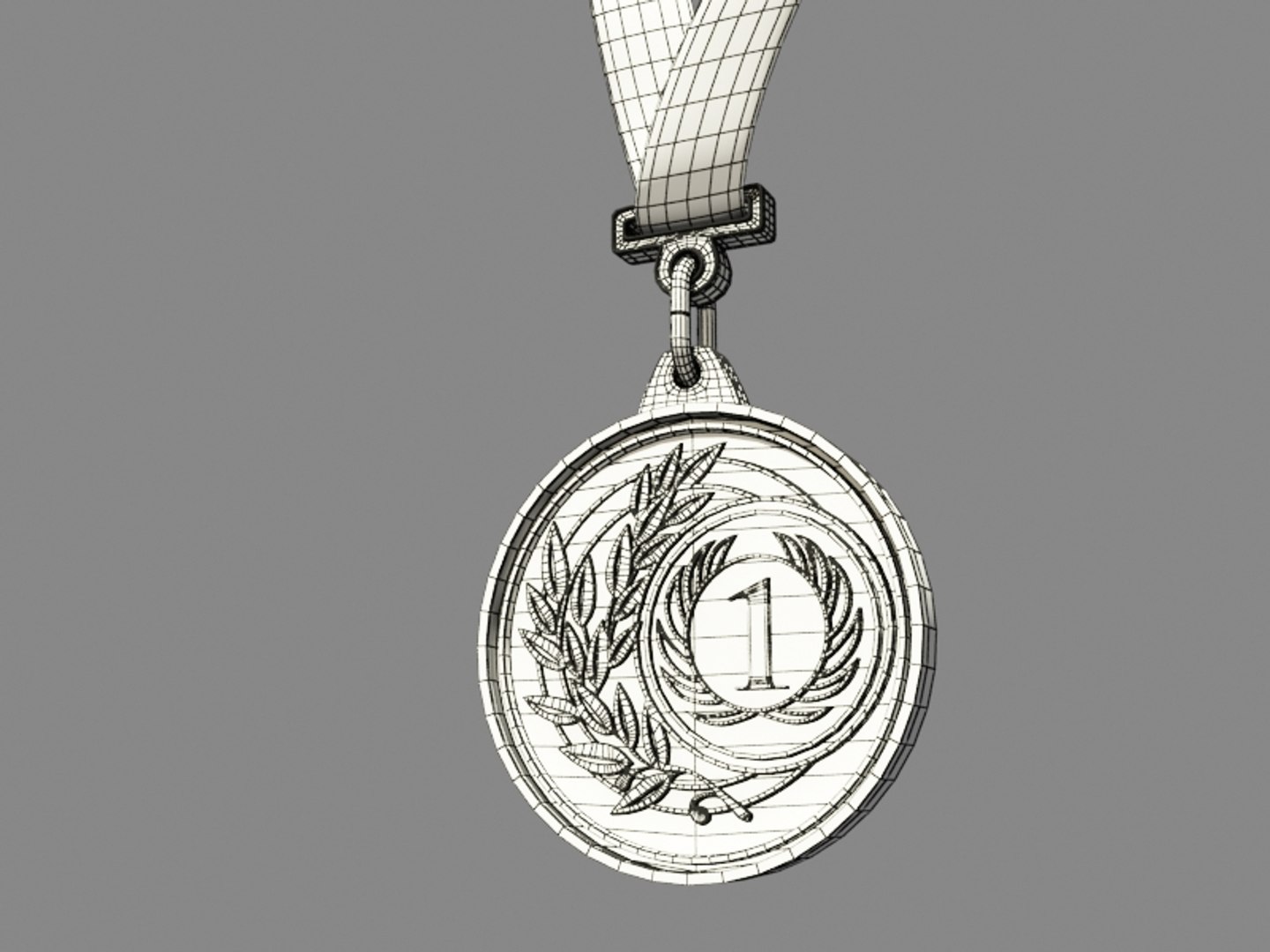 3d Model Golden Medal Gold