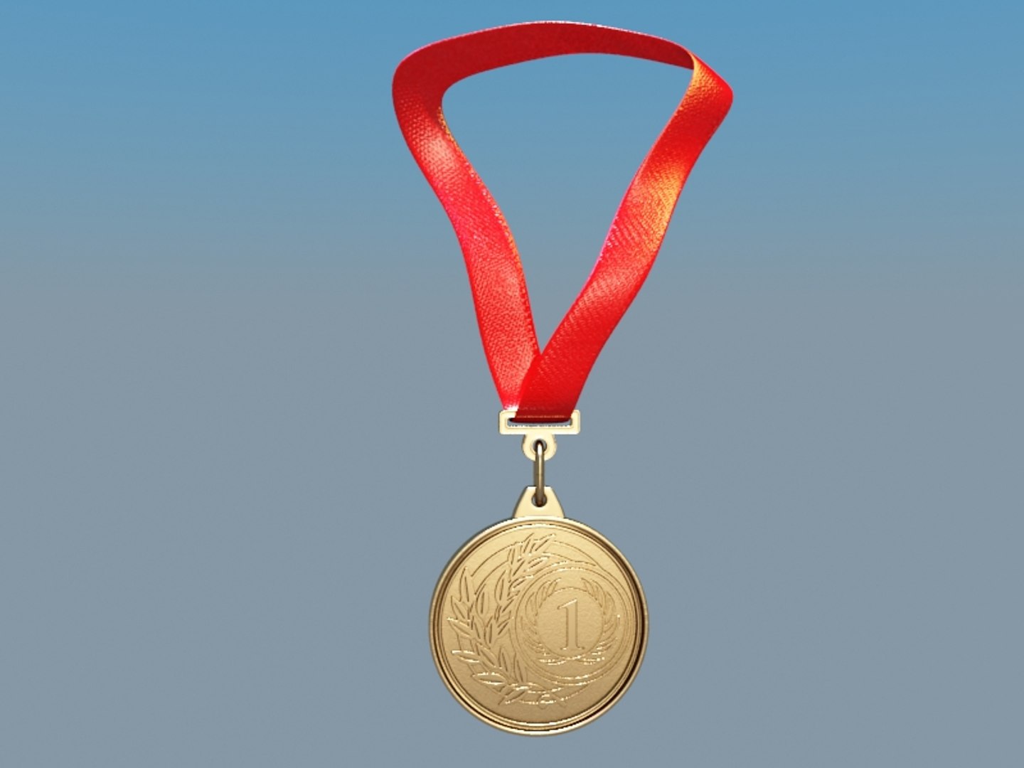 3d Model Golden Medal Gold