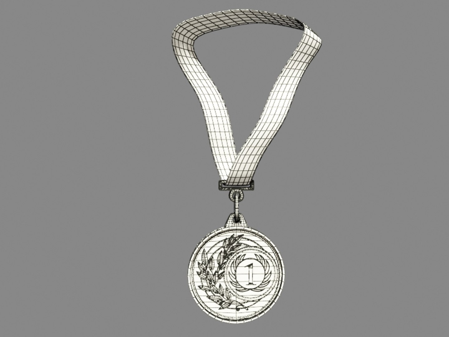 3d Model Golden Medal Gold