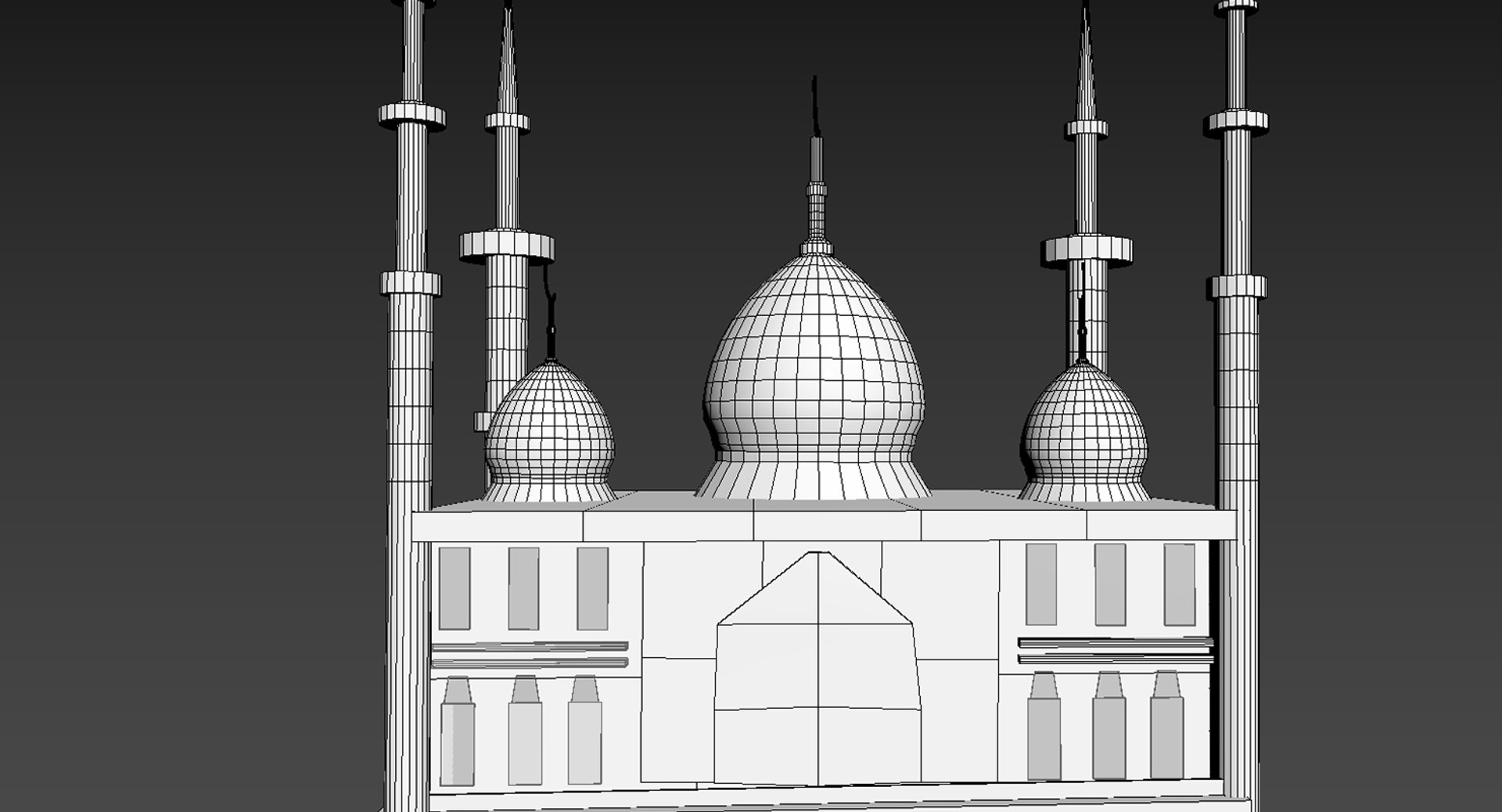 3D Cartoon Mosque - TurboSquid 1515220