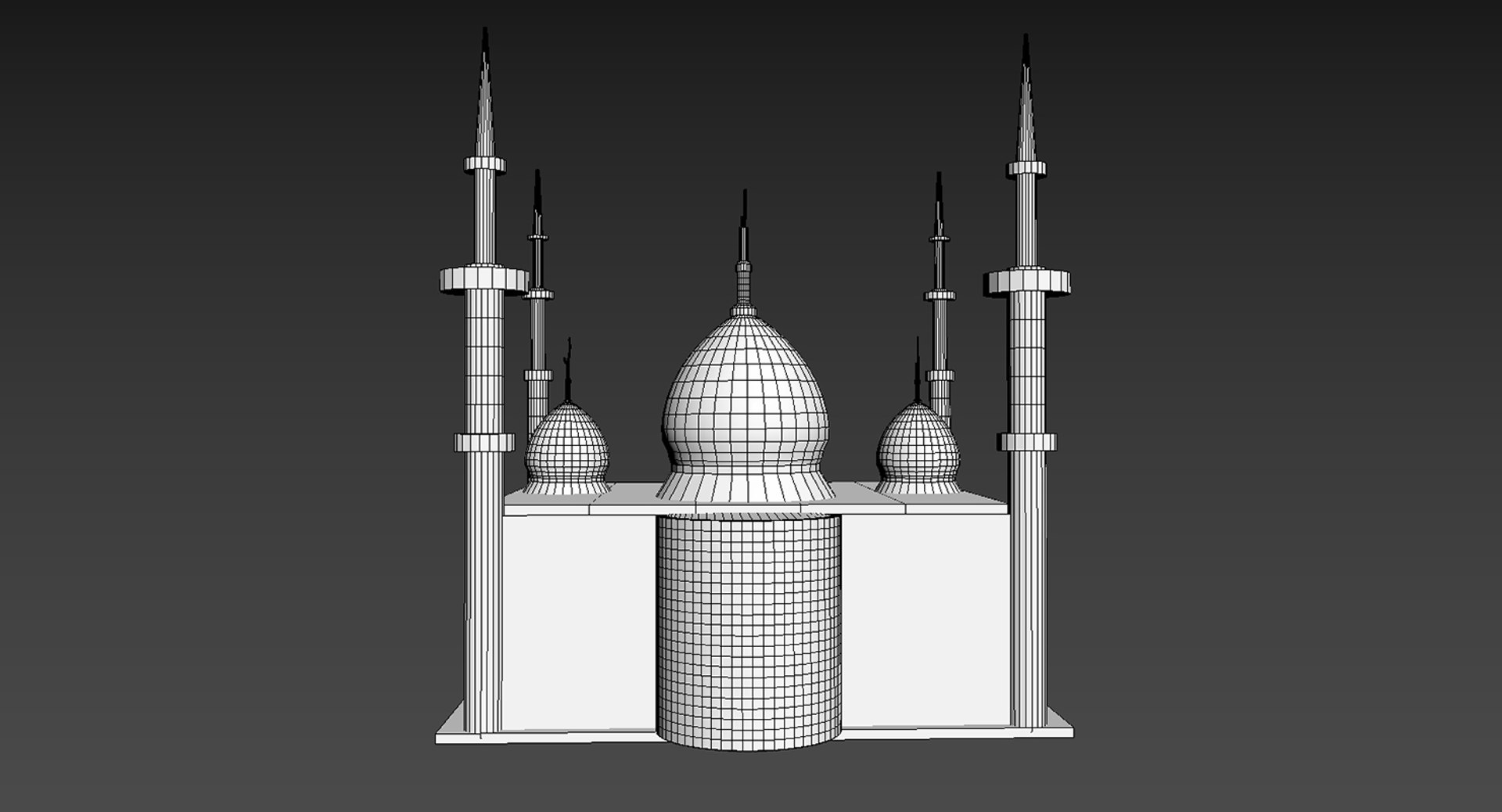 3D Cartoon Mosque - TurboSquid 1515220