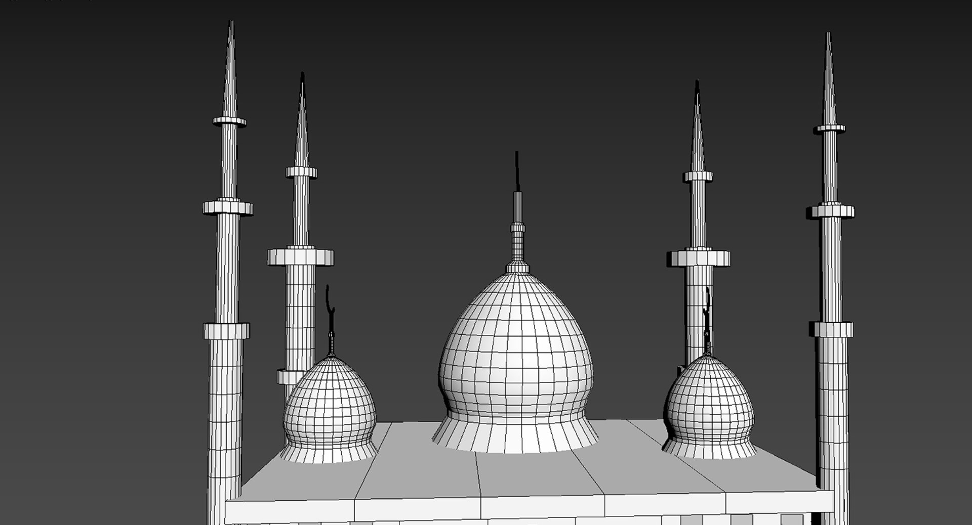 3D Cartoon Mosque - TurboSquid 1515220