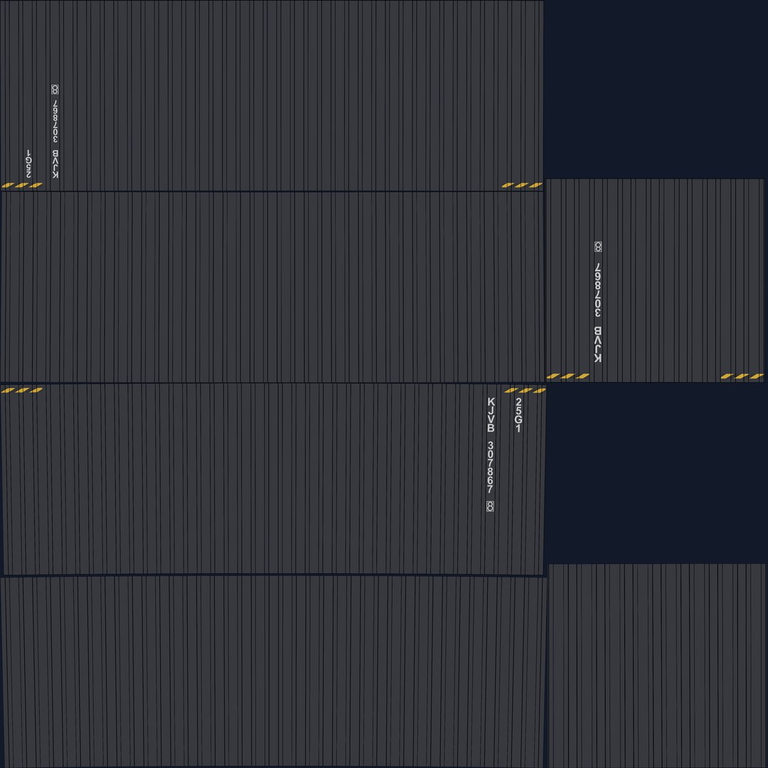 High-Cube Container 25G1 3D model - TurboSquid 1721603