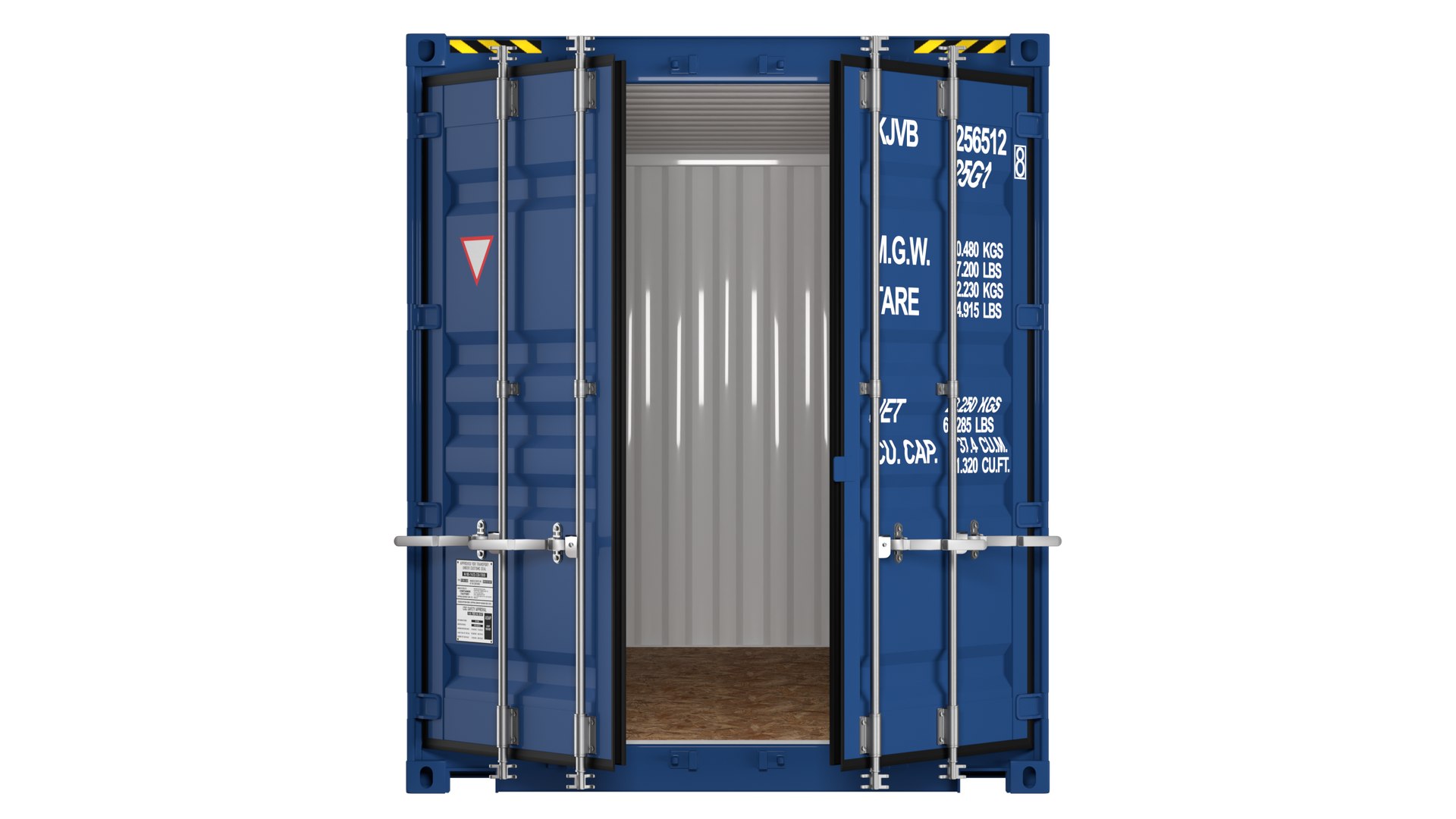 High-Cube Container 25G1 3D Model - TurboSquid 1721603