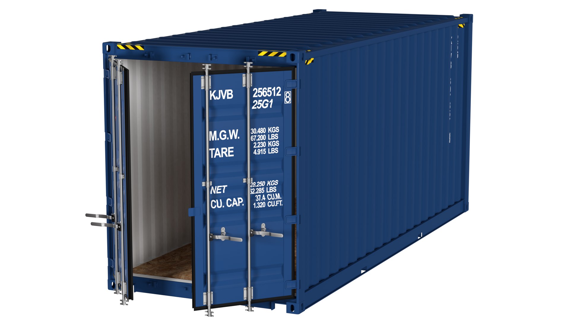 High-Cube Container 25G1 3D Model - TurboSquid 1721603