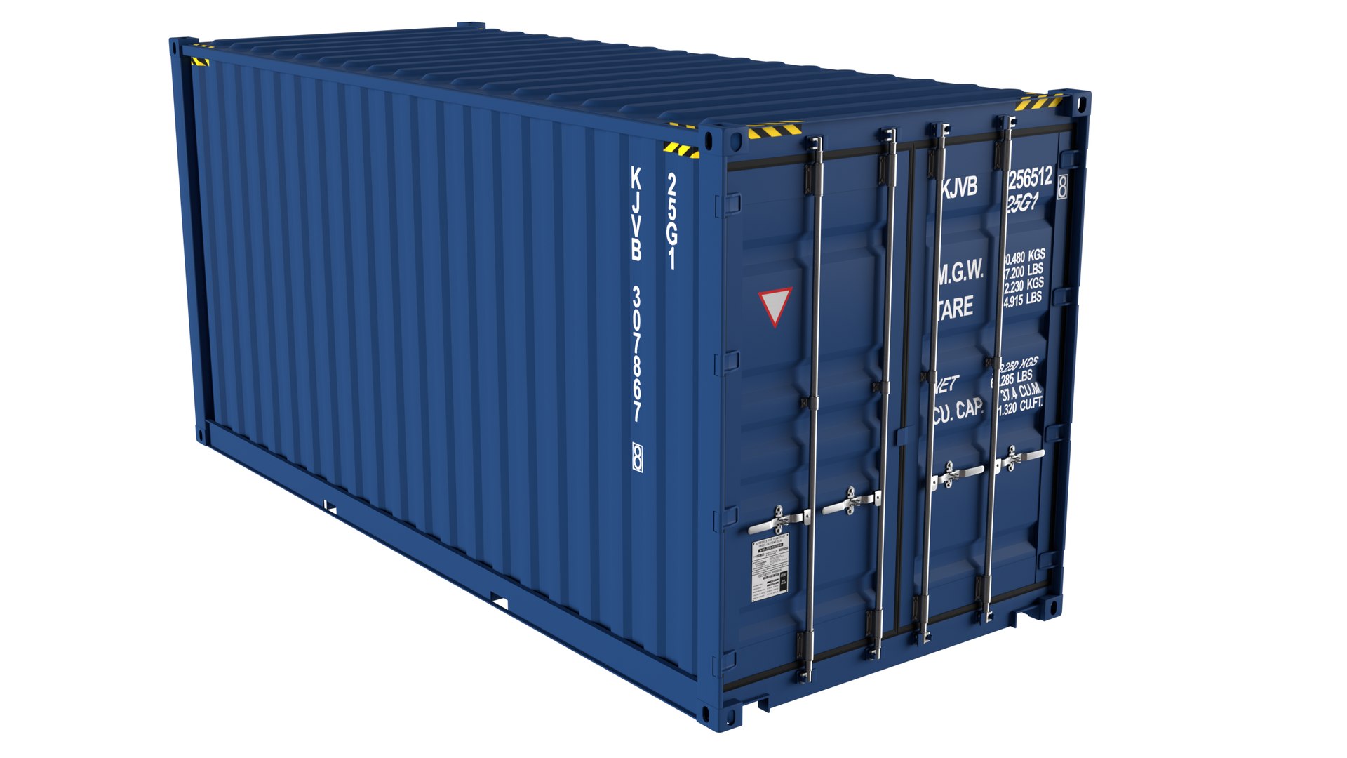 High-Cube Container 25G1 3D Model - TurboSquid 1721603