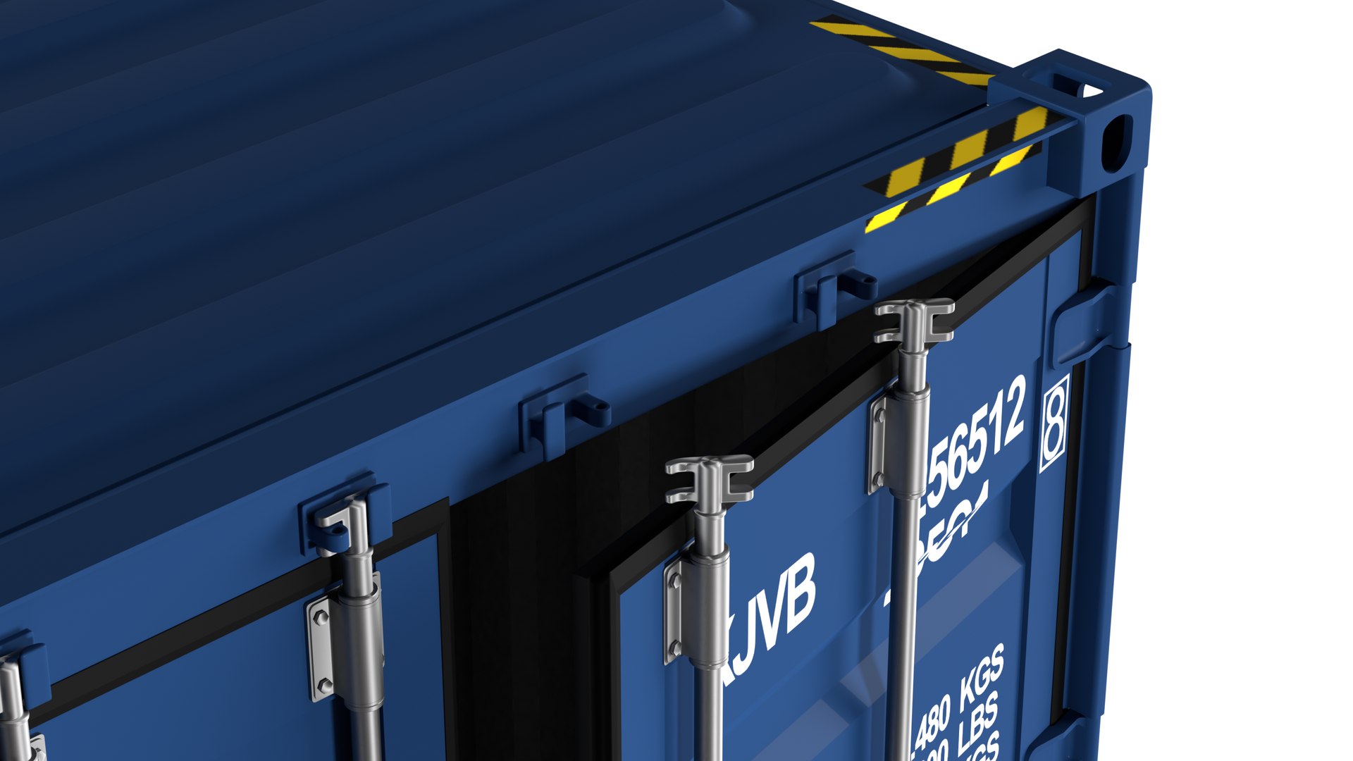 High-Cube Container 25G1 3D Model - TurboSquid 1721603