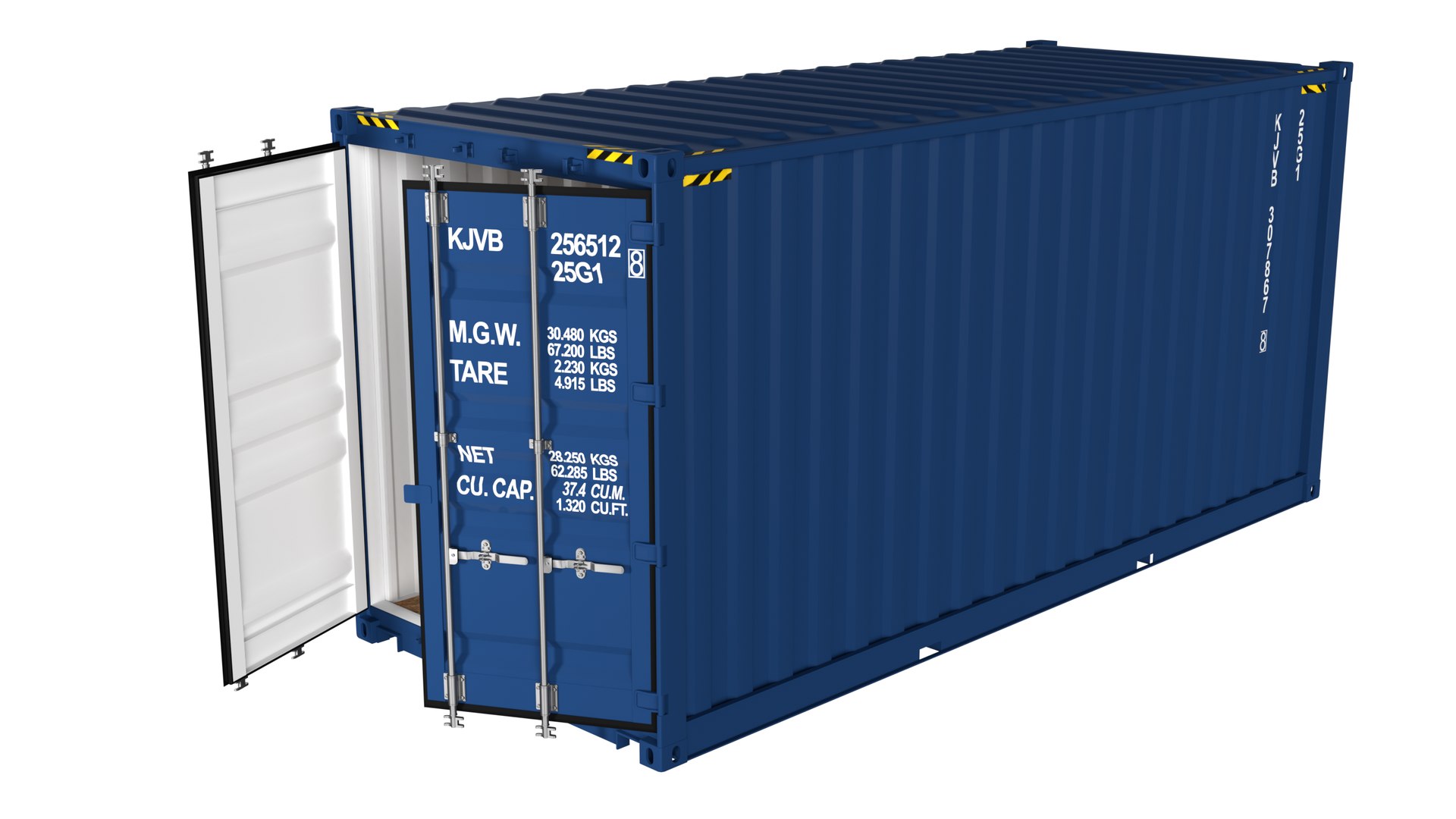 High-Cube Container 25G1 3D Model - TurboSquid 1721603