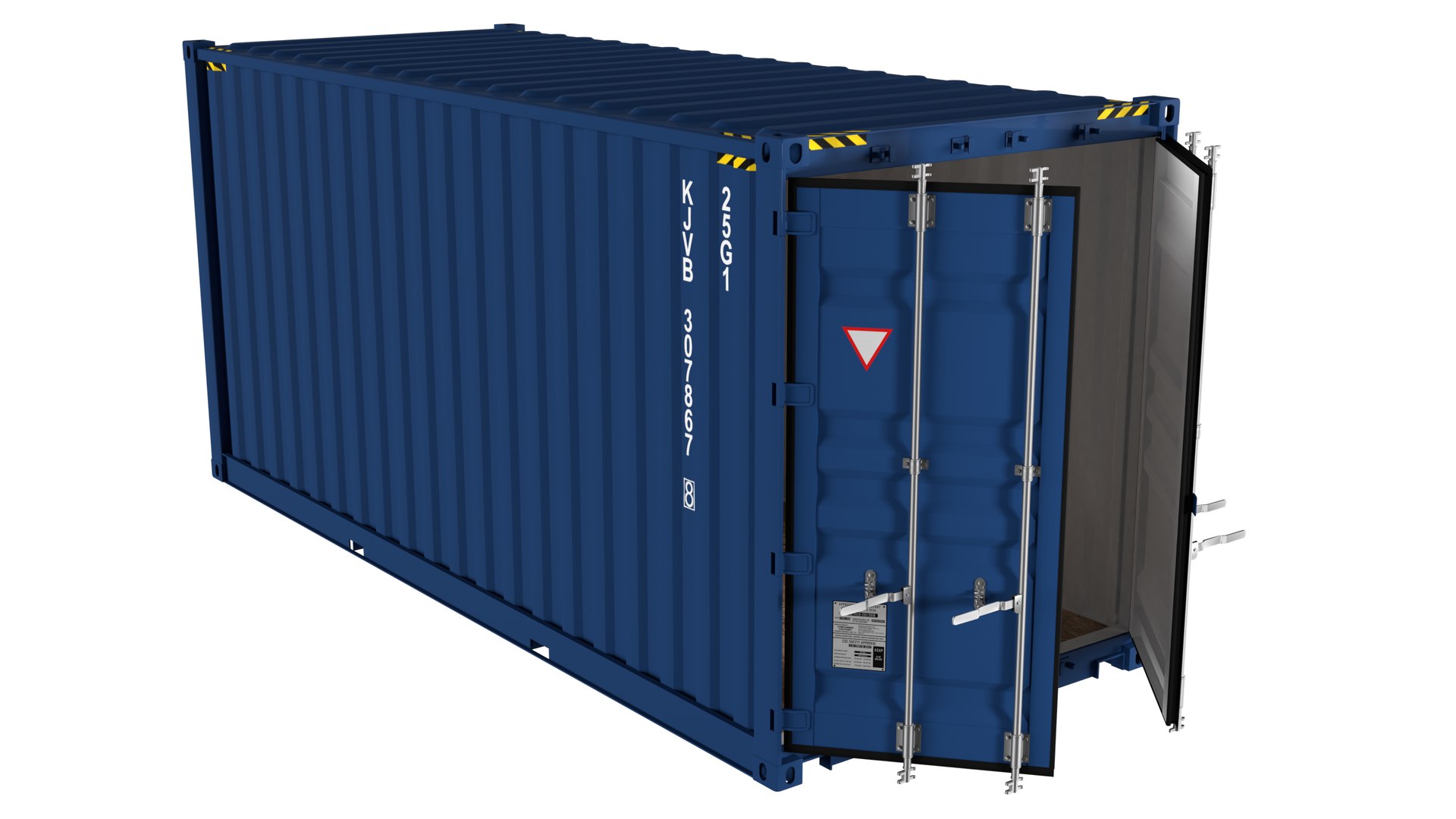 High-Cube Container 25G1 3D Model - TurboSquid 1721603