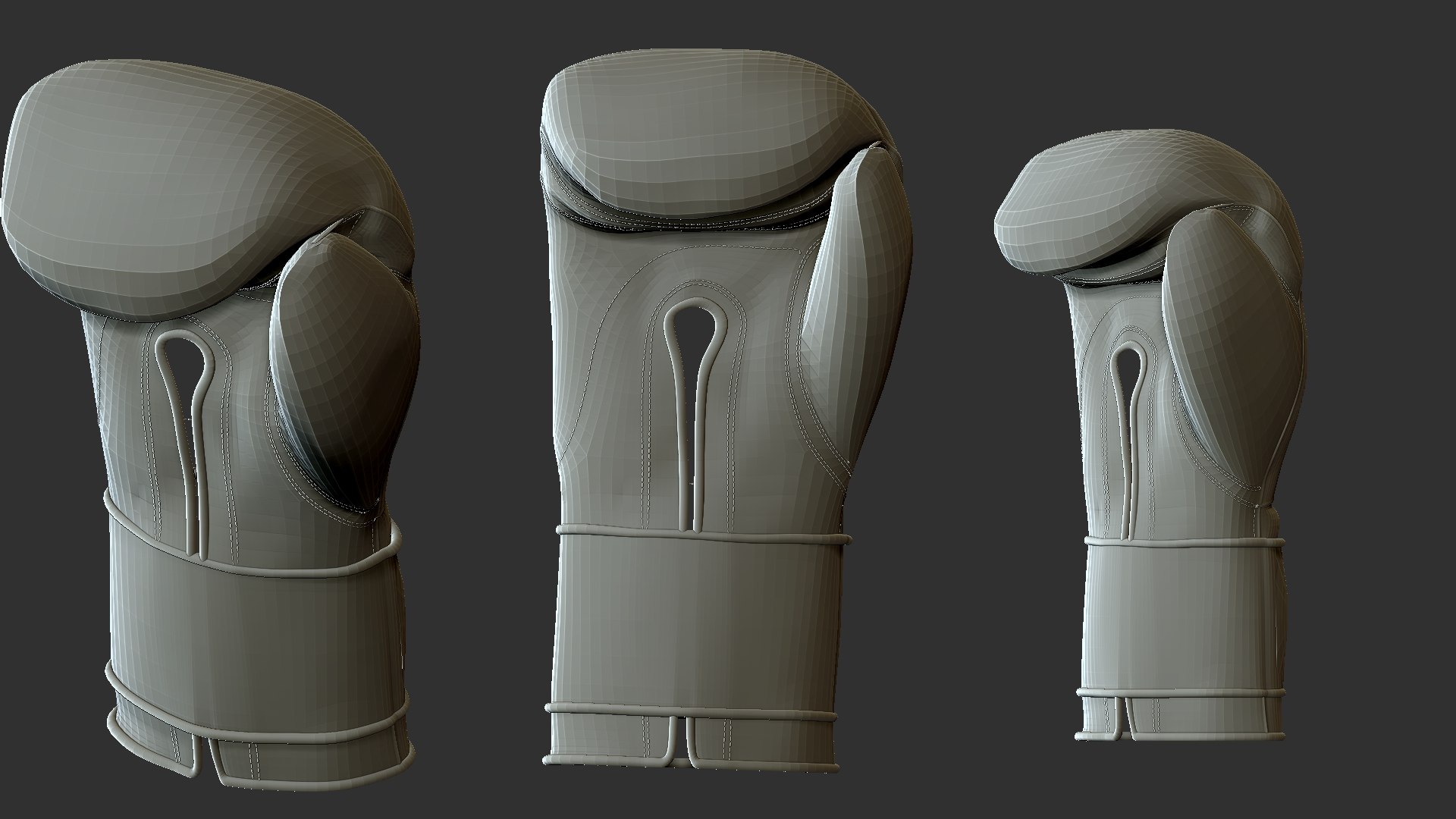 Boxing Gloves Low-poly 3D Model - TurboSquid 1967417