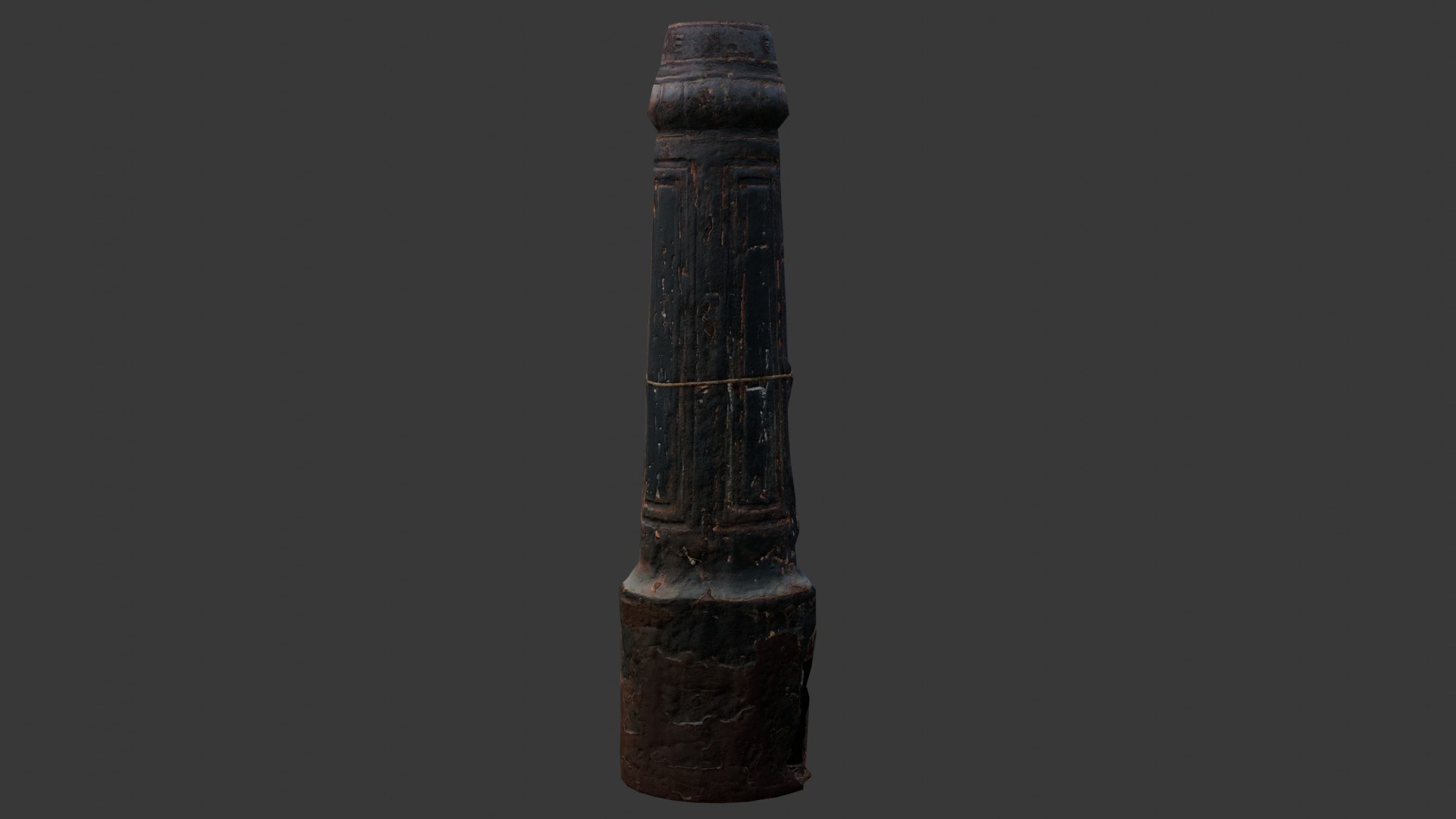 Rustic Cast Iron Bollard 3D Model - TurboSquid 2408345