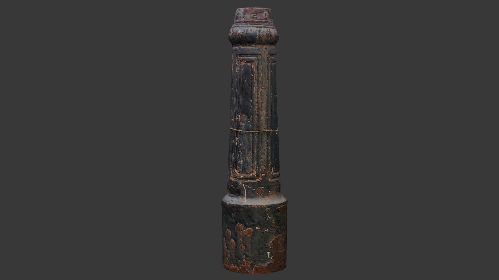 Rustic Cast Iron Bollard 3D Model - TurboSquid 2408345